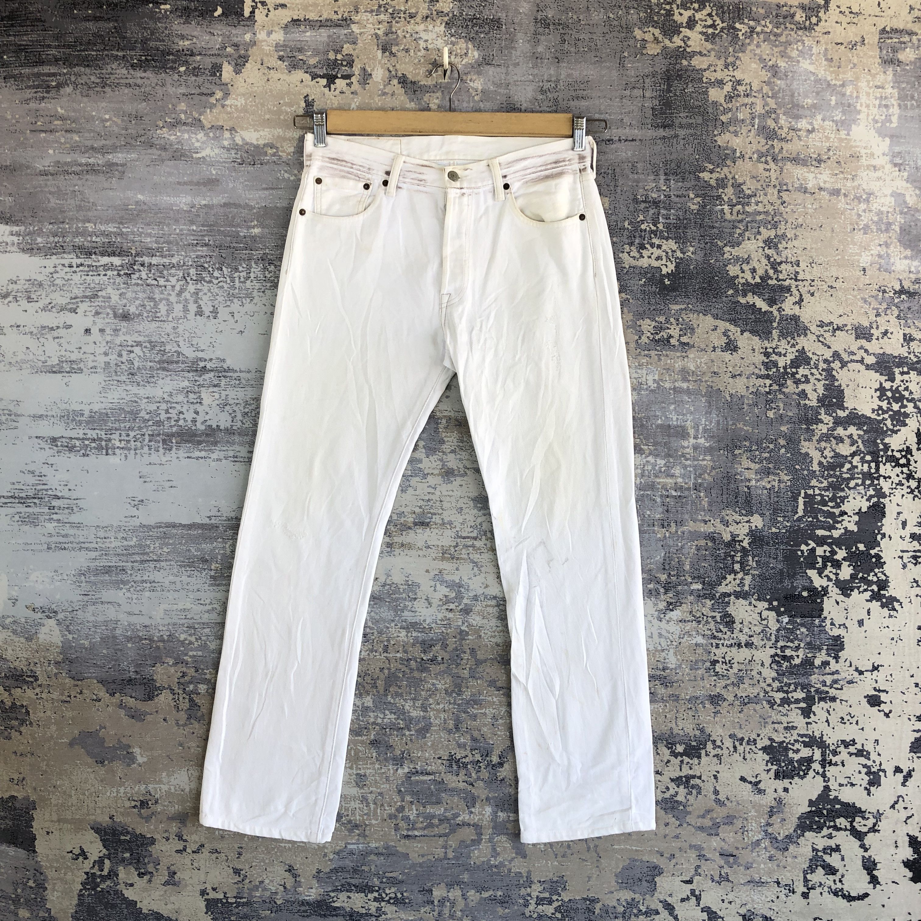 Vintage Vintage Levis 501 Jeans White Levi's 501 Denim | Grailed