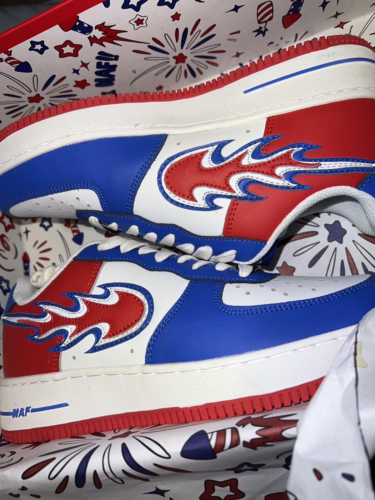 Custom × Streetwear Custom x Naf Global Shoes | Grailed