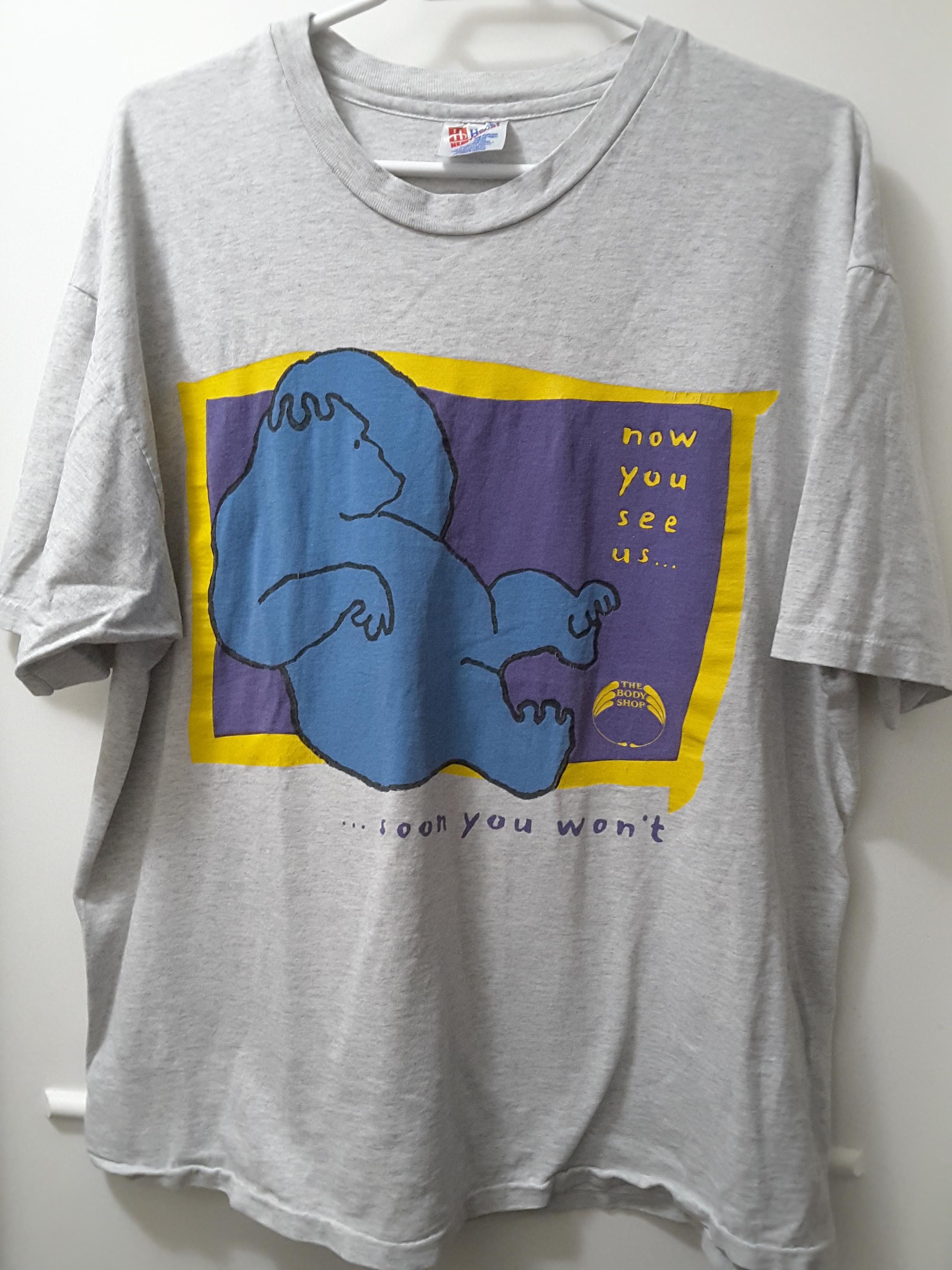Streetwear Vintage 90s The Body Shop endangered animals Tee | Grailed
