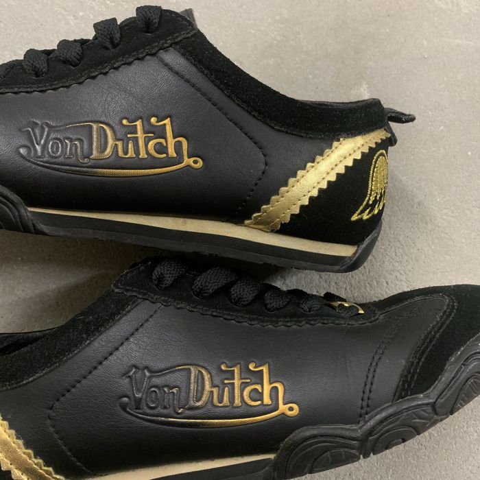 Vintage Von Dutch Leather Sneakers Shoes low top | Grailed