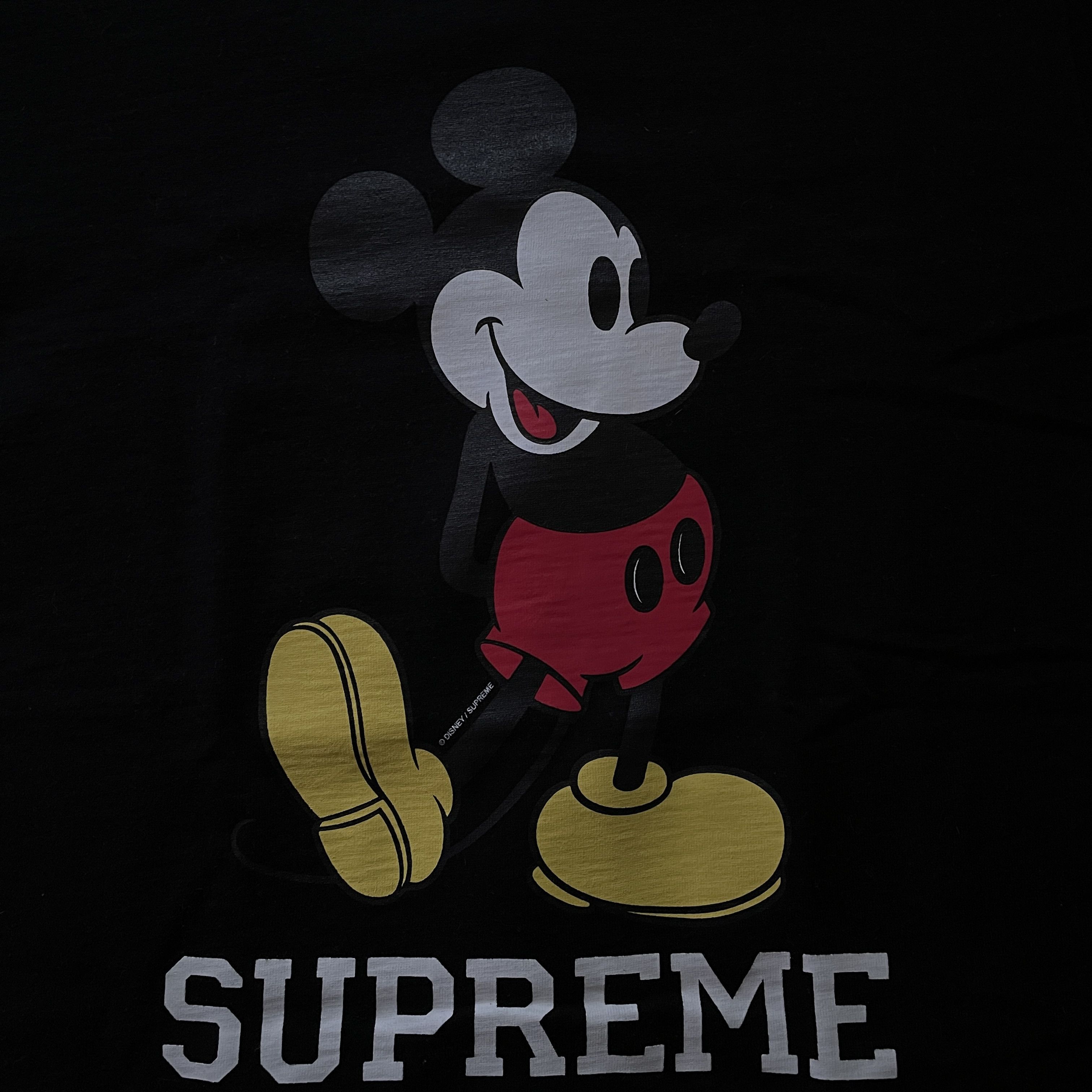 Supreme Supreme x Disney - Mickey Mouse Raglan Tee Shirt 2009 FW09 ...