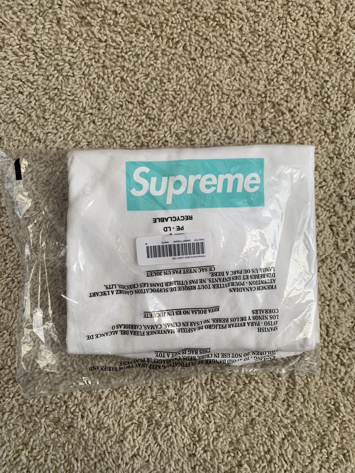 Supreme × Tiffany & Co. Supreme Tiffany box logo | Grailed