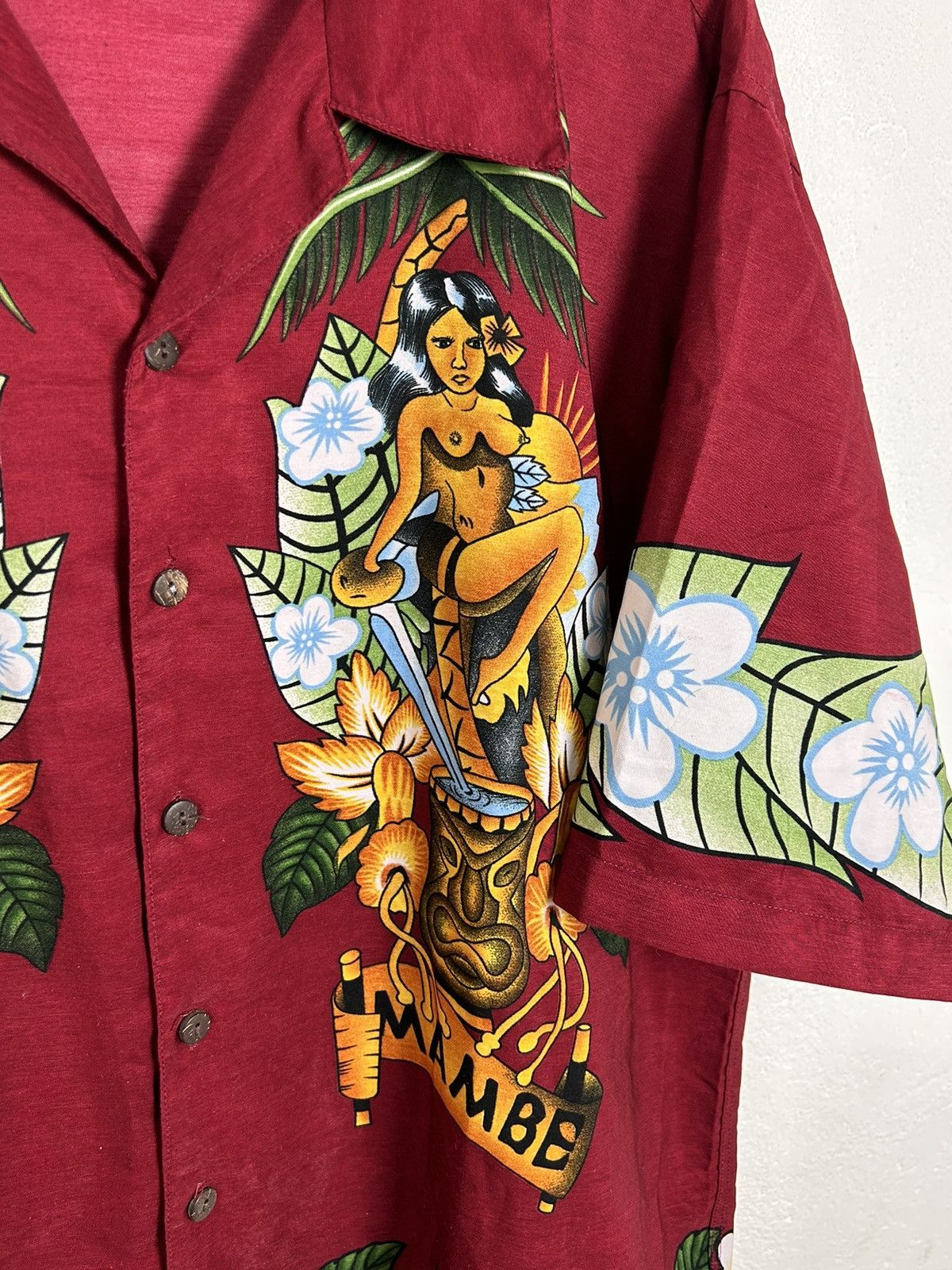 Vintage 90s Vintage Sexy Naked Womens Hawaiian Short Sleeve Shirt Grailed