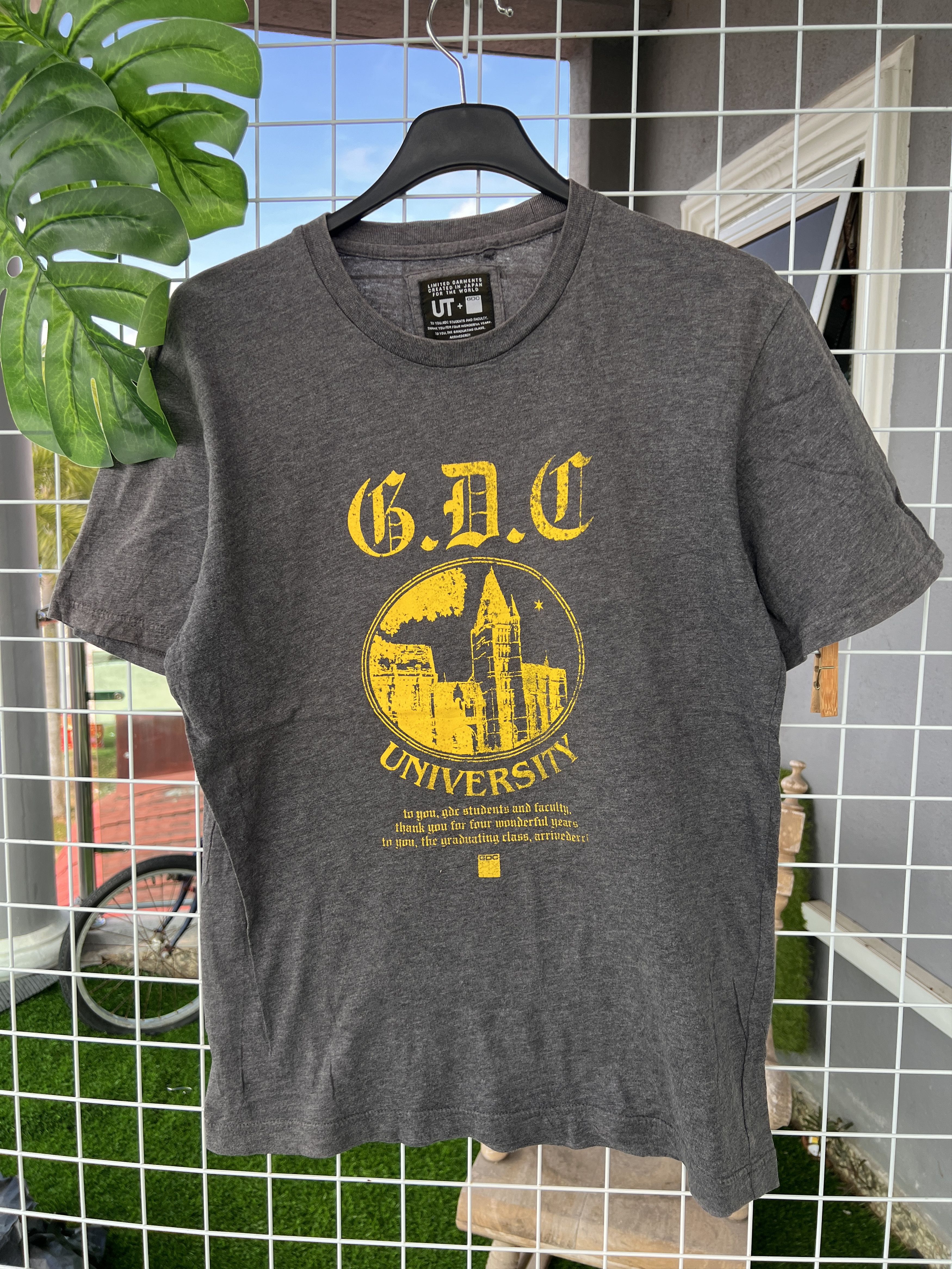 Narcotic GDC × Uniqlo UT x GDC University Tee | Grailed