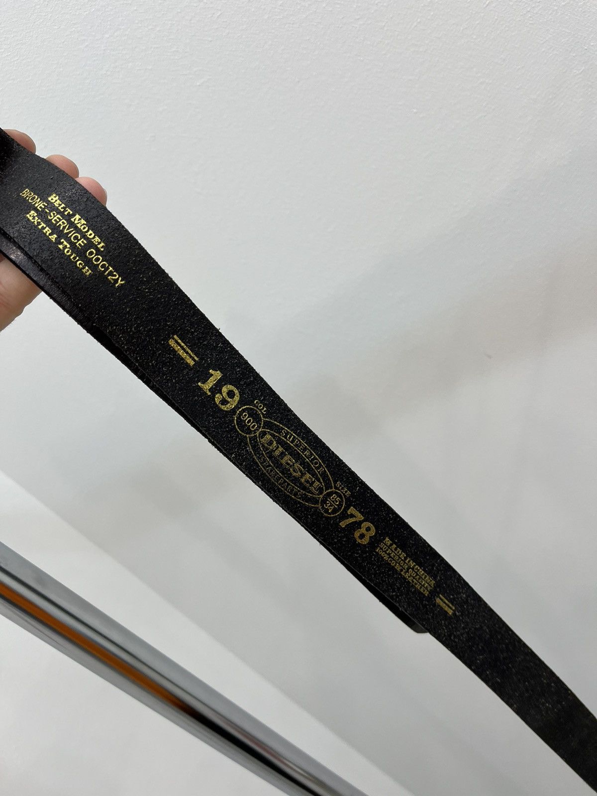Diesel Vintage Diesel Buckle Logo Leather Belt | Grailed