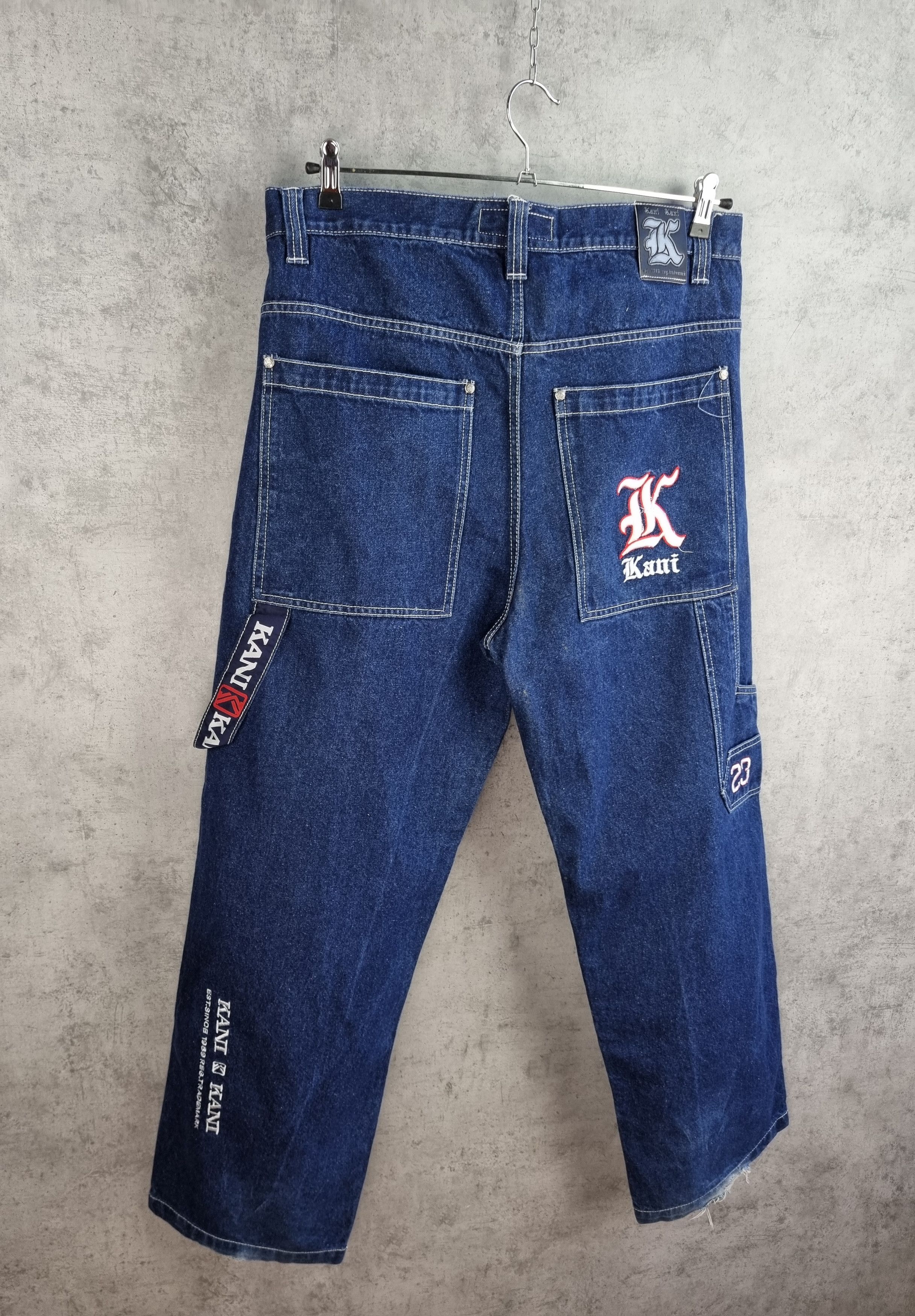 Karl Kani × Streetwear × Vintage Karl Kani Baggy Jeans with Embroidered ...