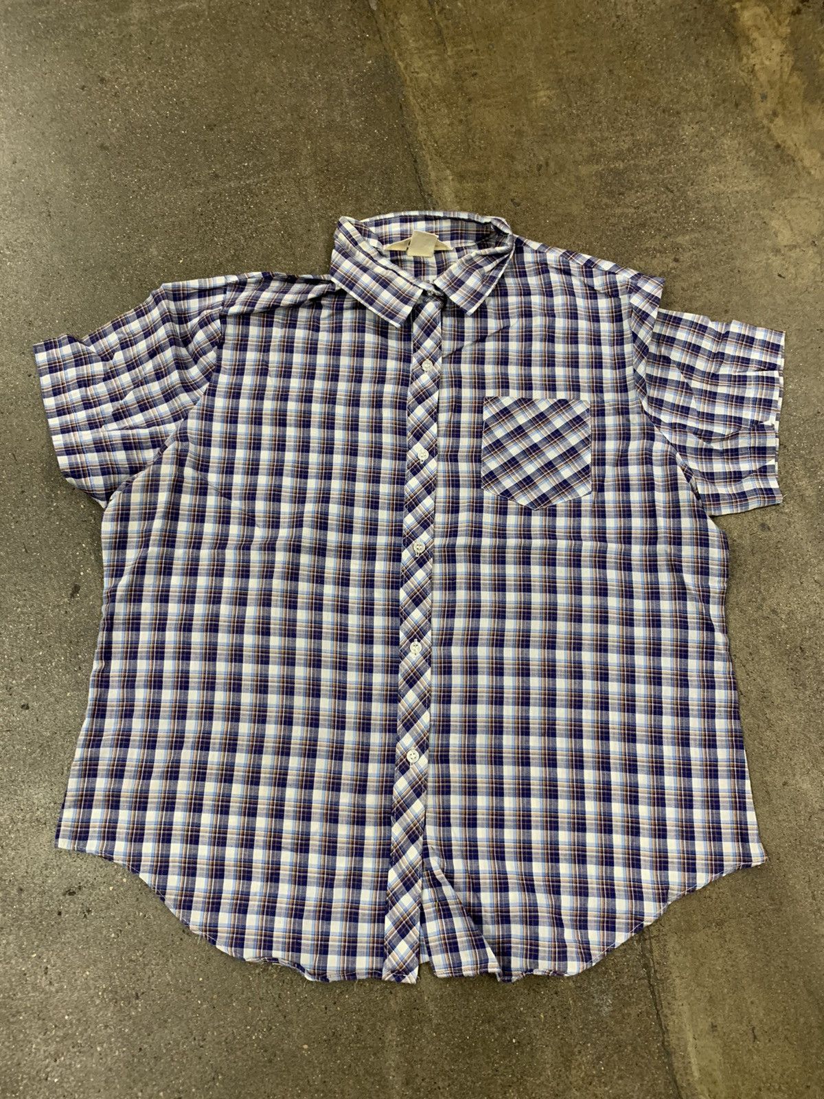 Vintage Vintage 80s/90s Sears Checker Button Up | Grailed