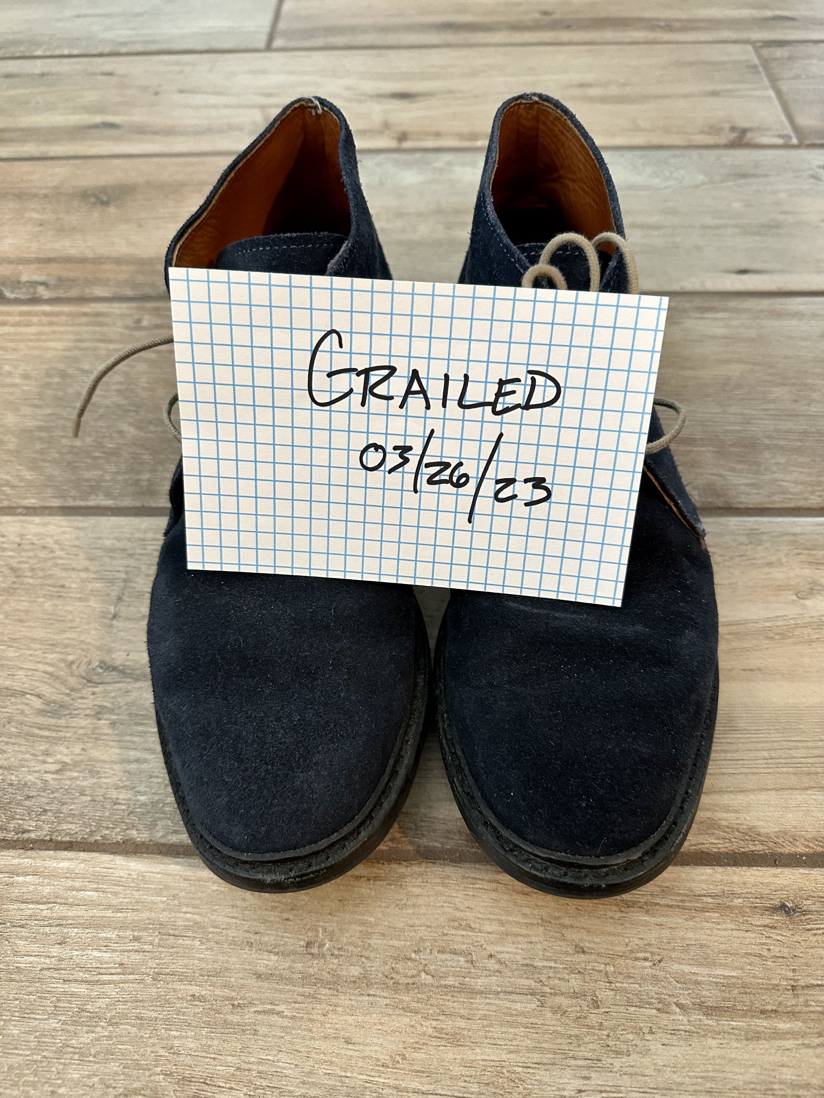 Allen Edmonds Allen Edmonds Gobi Desert Boot 8995 Blue Suede | Grailed