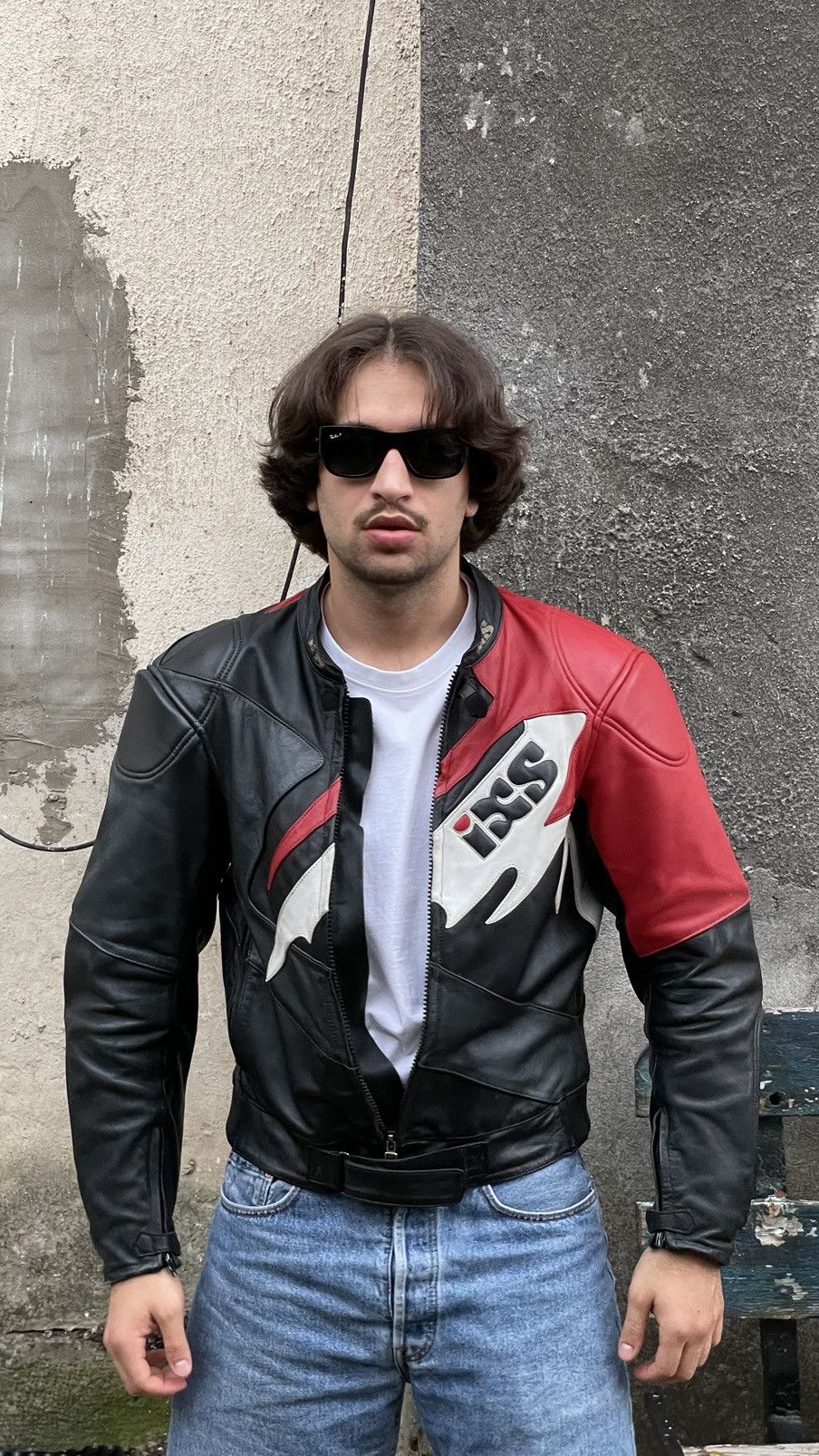 Vintage Vintage IXS Moto Racing Leather Jacket | Grailed