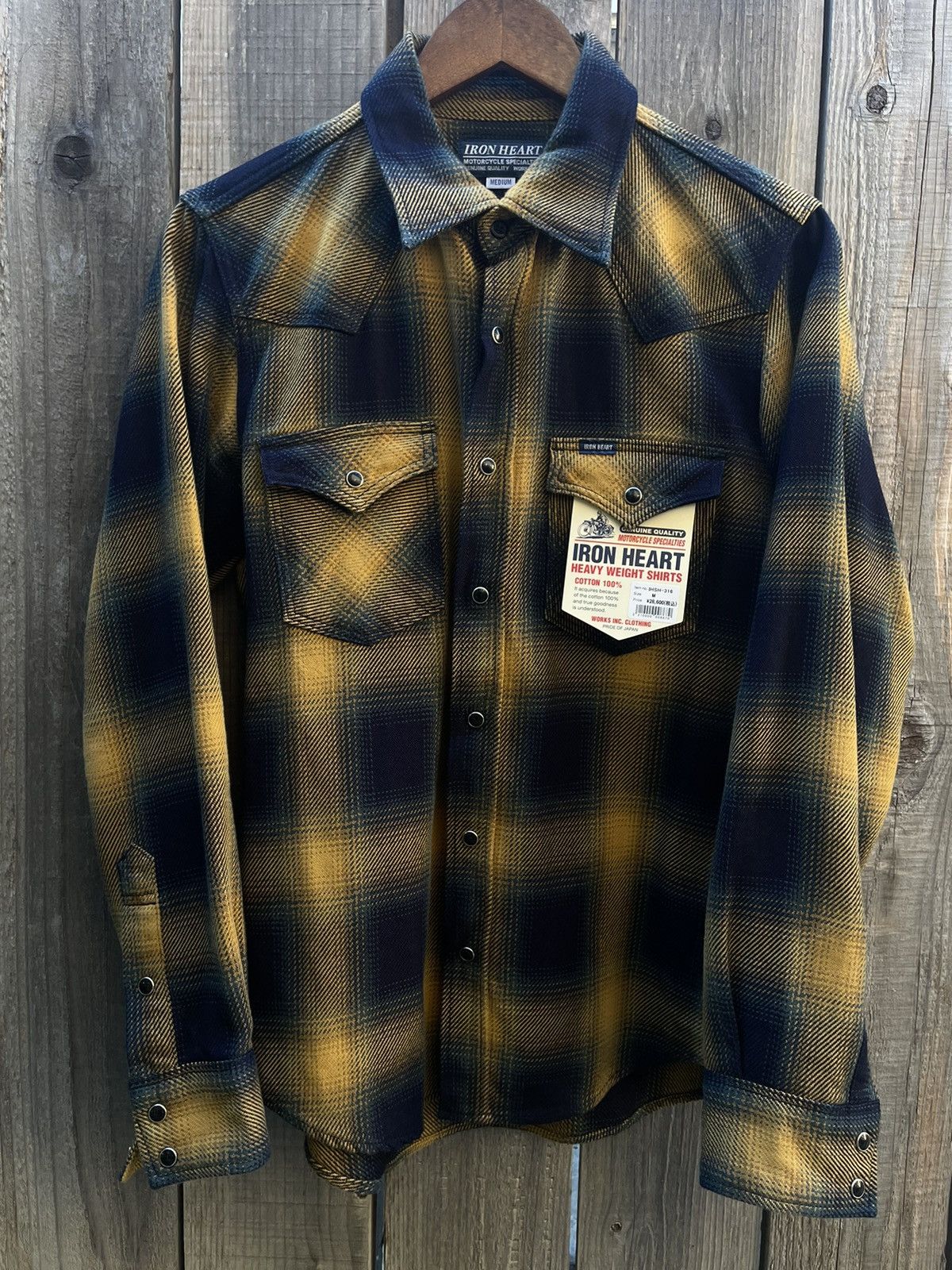 Iron Heart Iron Heart IHSH-316-YEL 9oz Selvedge Ombre Western | Grailed