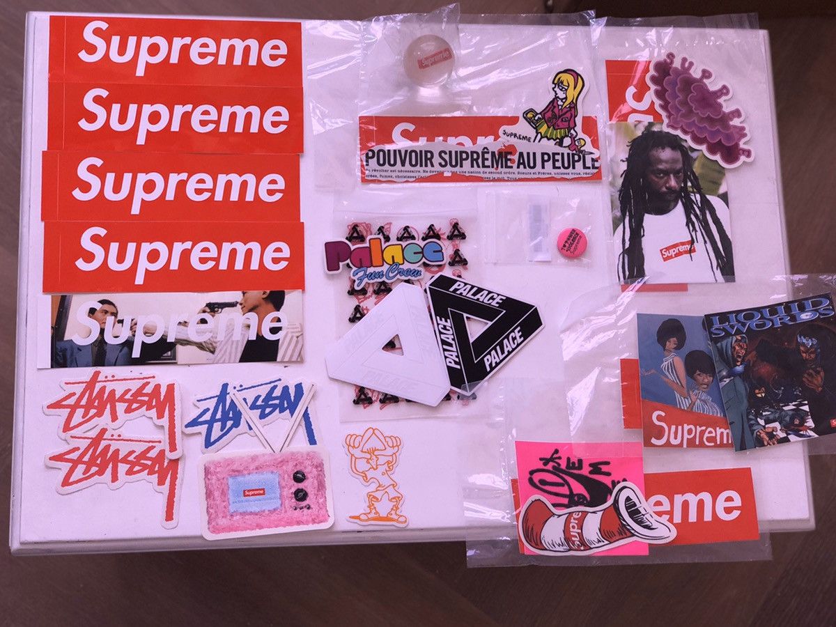 Supreme Supreme, palace and Stussy stickers/packs | Grailed