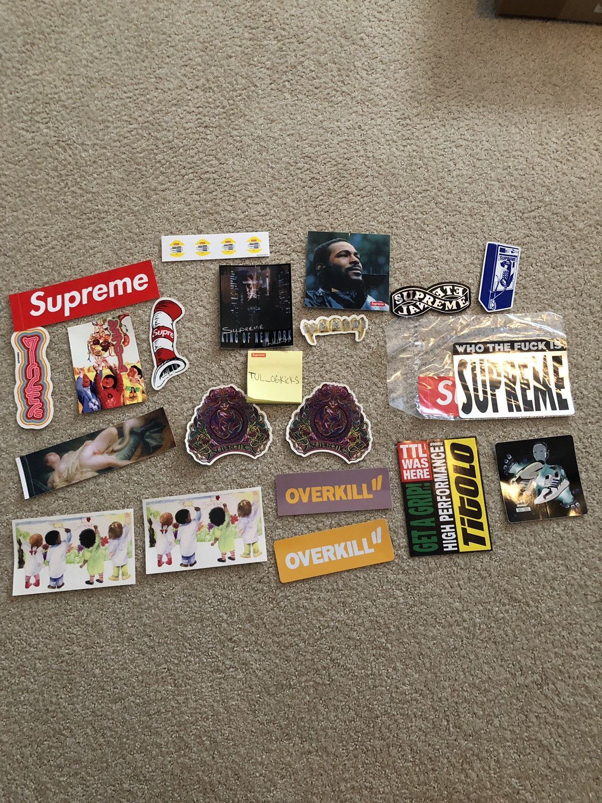 Supreme HUGE Supreme Sticker Collection & More Hype | Grailed