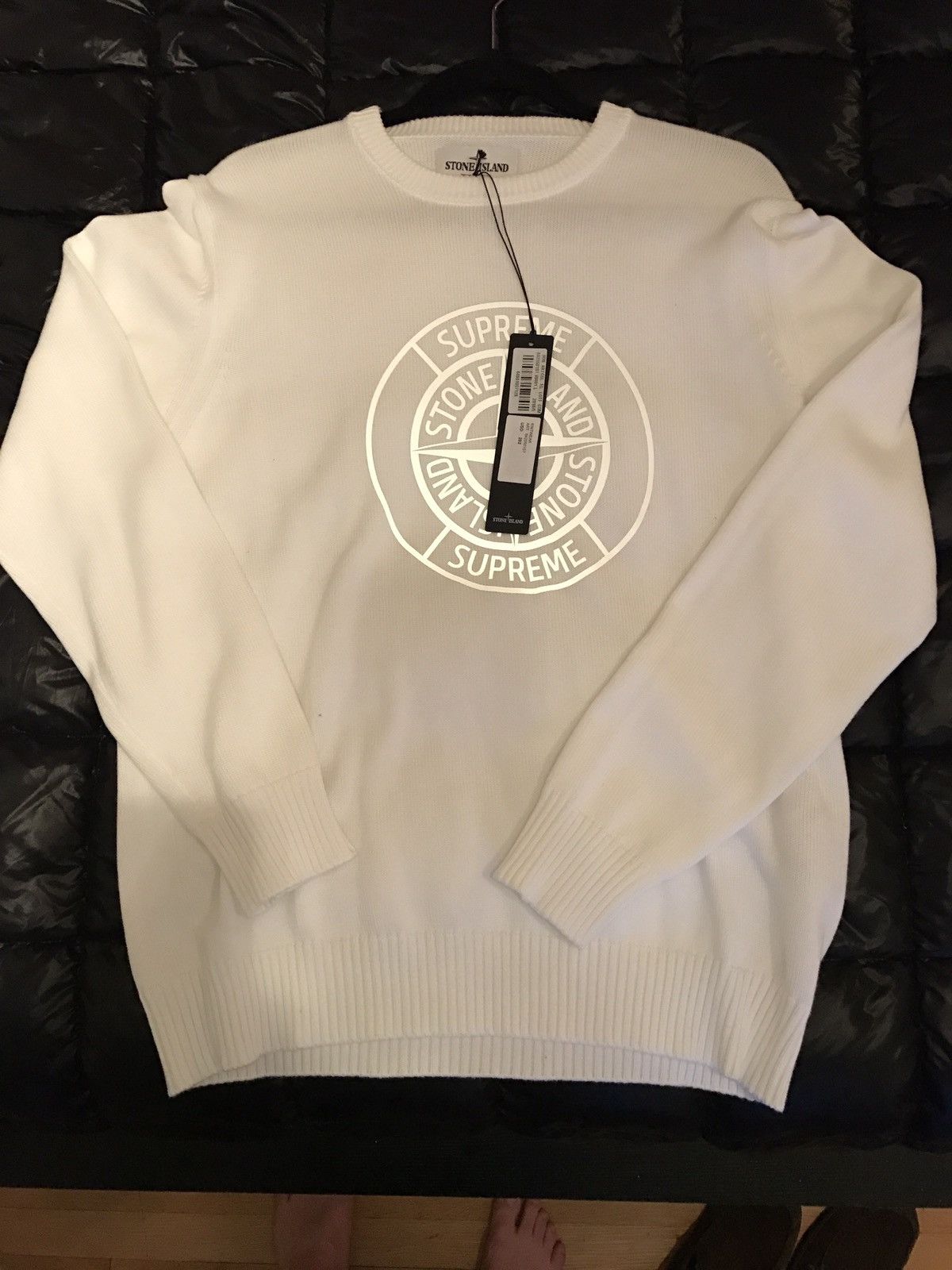 Supreme Crew Neck Reflective Logo | Grailed