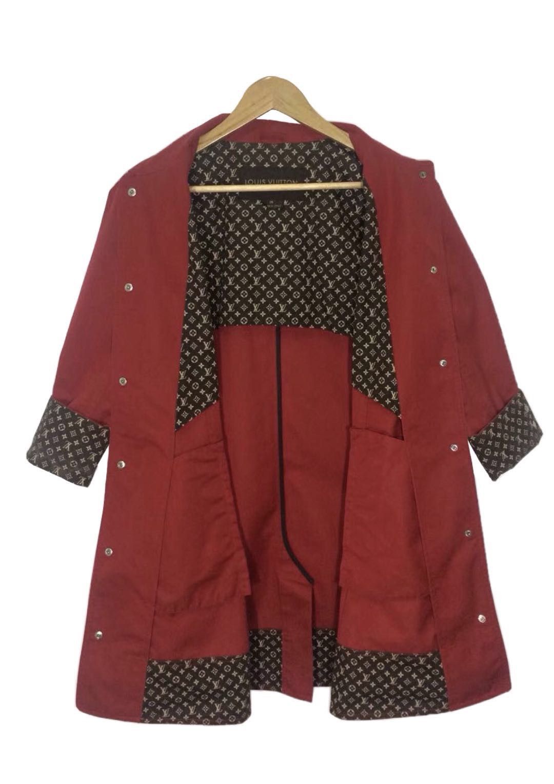 Louis Vuitton LV Monogram Red Trench Jacket Made In Italy | Grailed