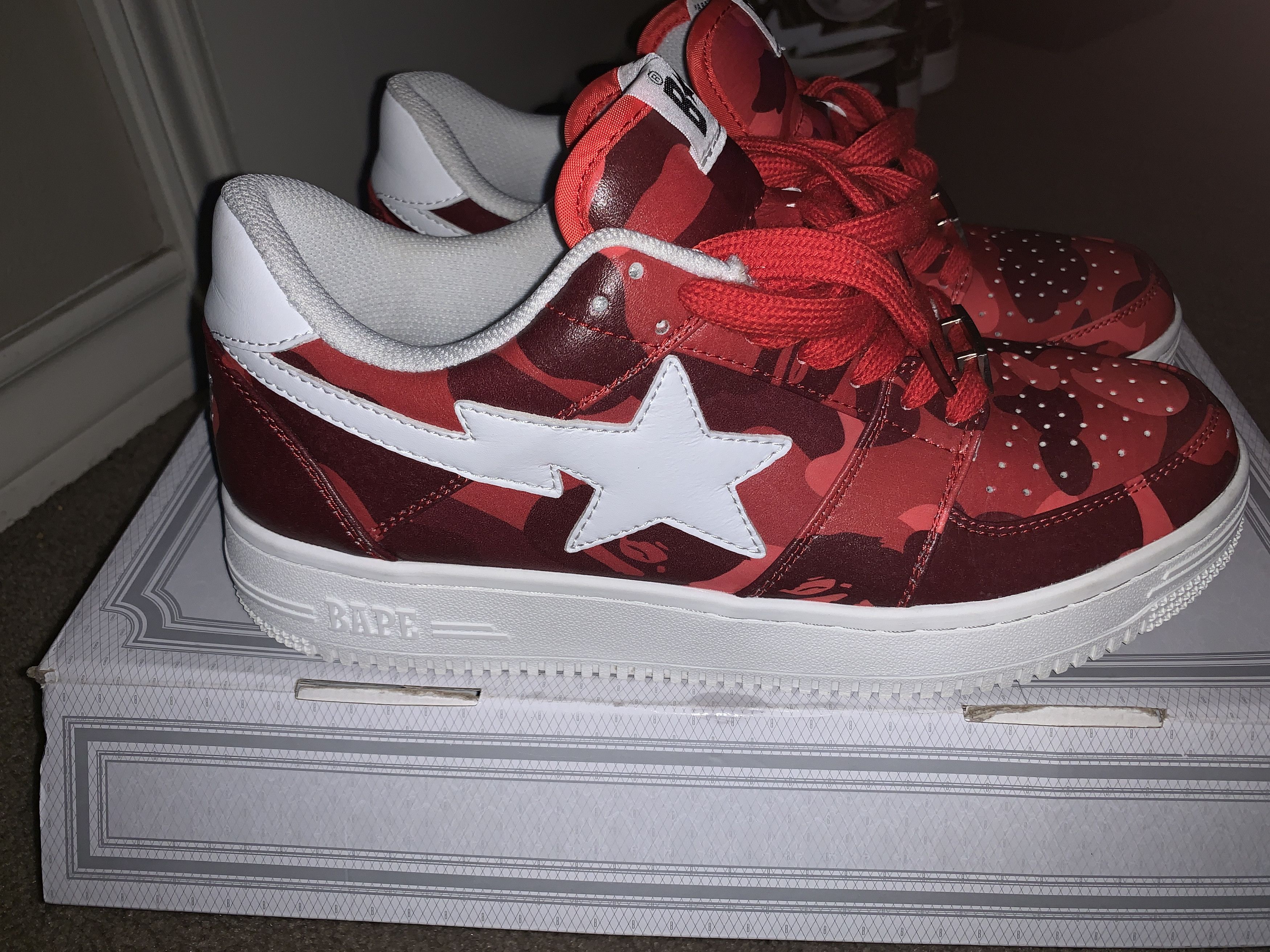 Bape Bapesta Red Camo A Bathing Ape Bape | Grailed