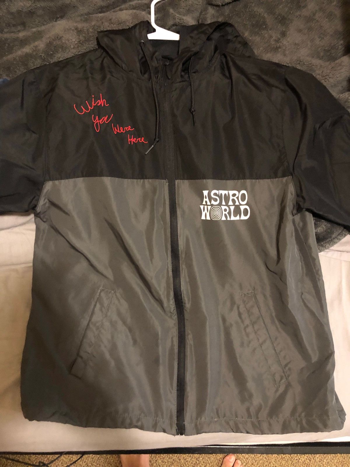 Travis Scott Astroworld Windbreaker Jacket Zip | Grailed