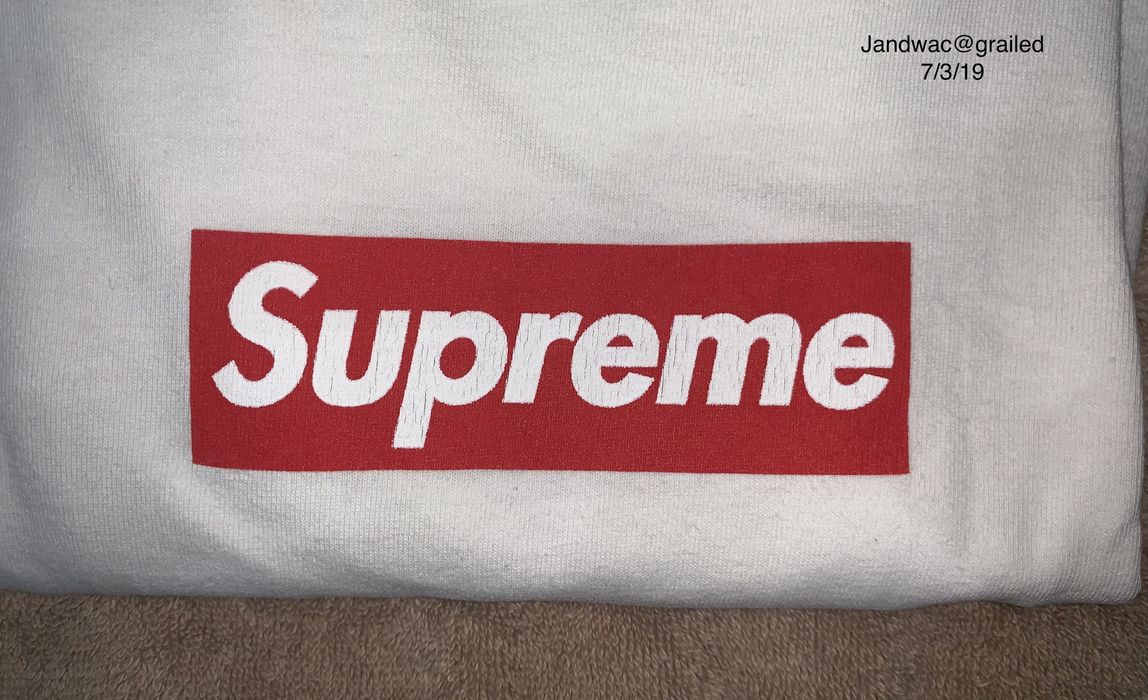 Supreme Red on White Bold Font Box logo | Grailed