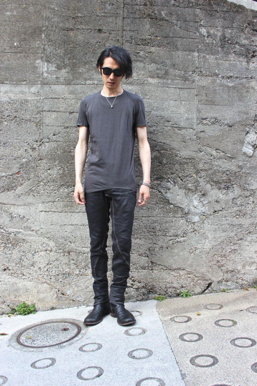 Devoa SS15 skinny fit black linen denim | Grailed