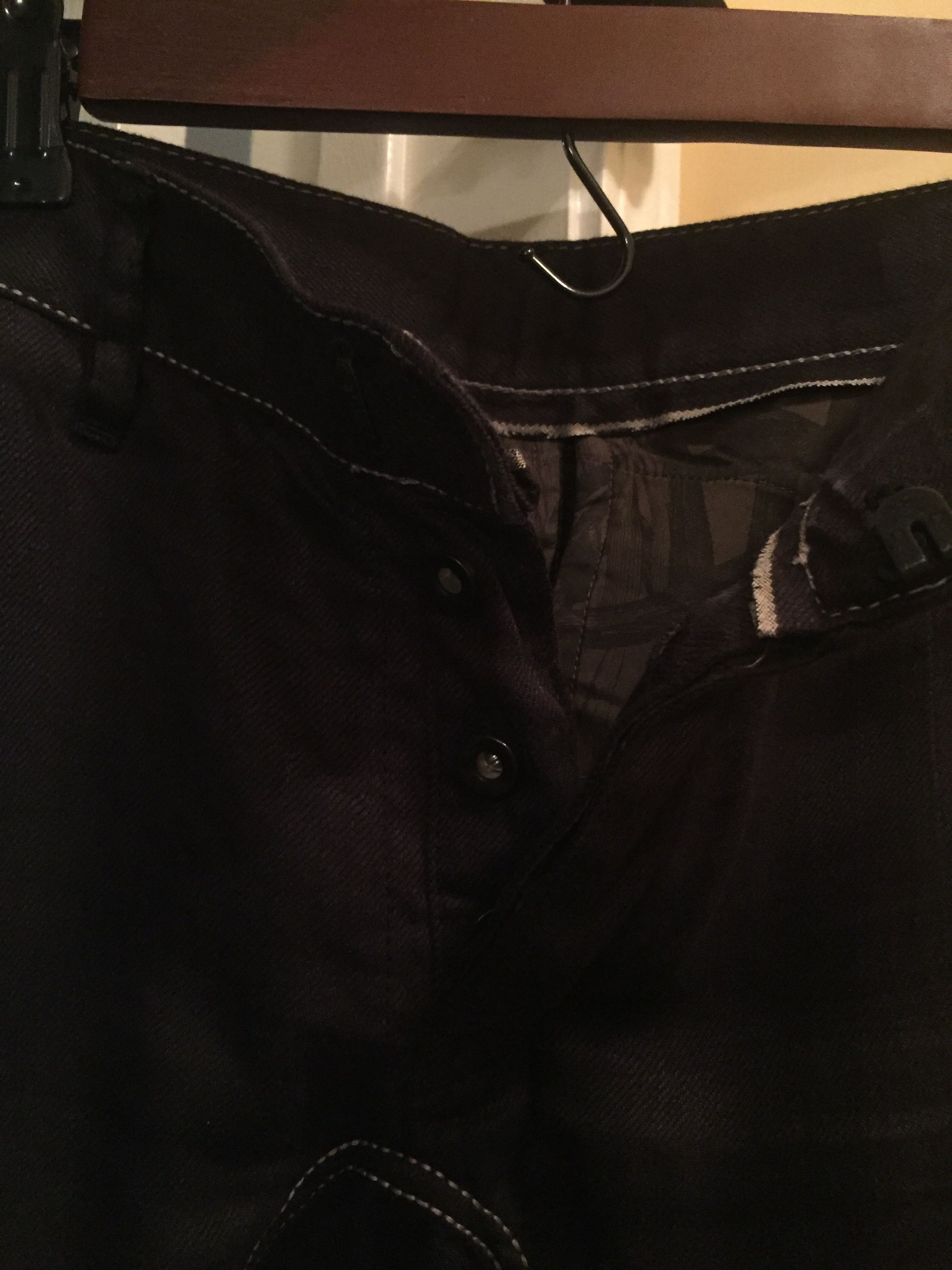 Devoa SS15 skinny fit black linen denim | Grailed