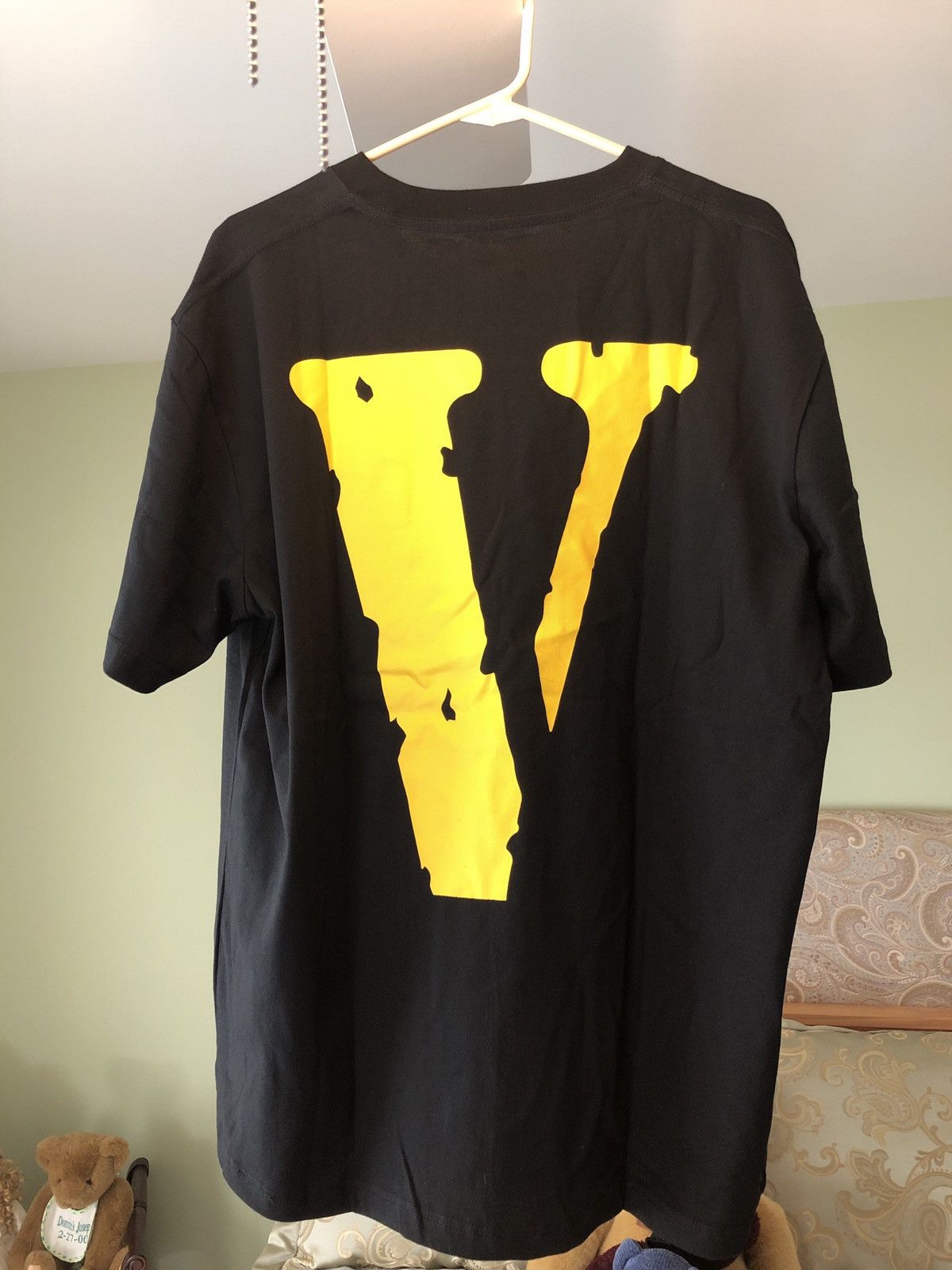 Vlone Vlone Yellow staple tee | Grailed