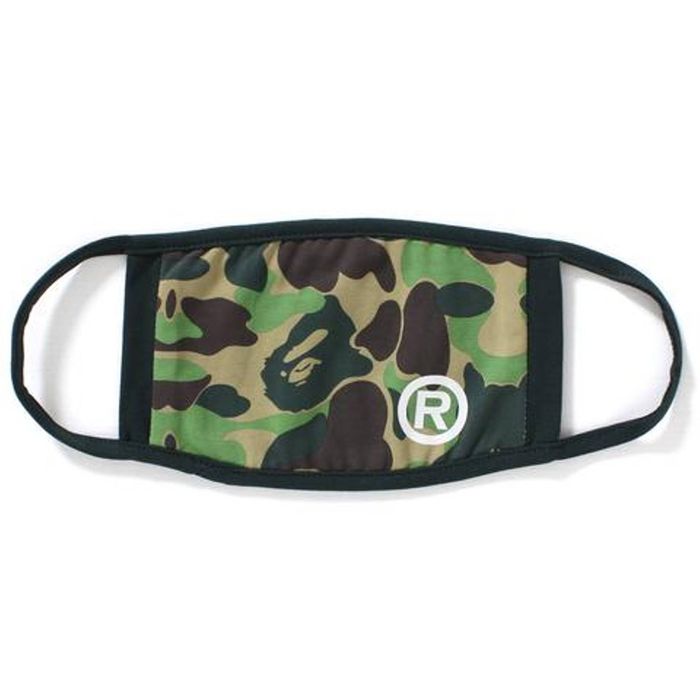 Bape New BAPE Face Mask Authentic ABC CAMO Green DS - A Bathing Ape ...