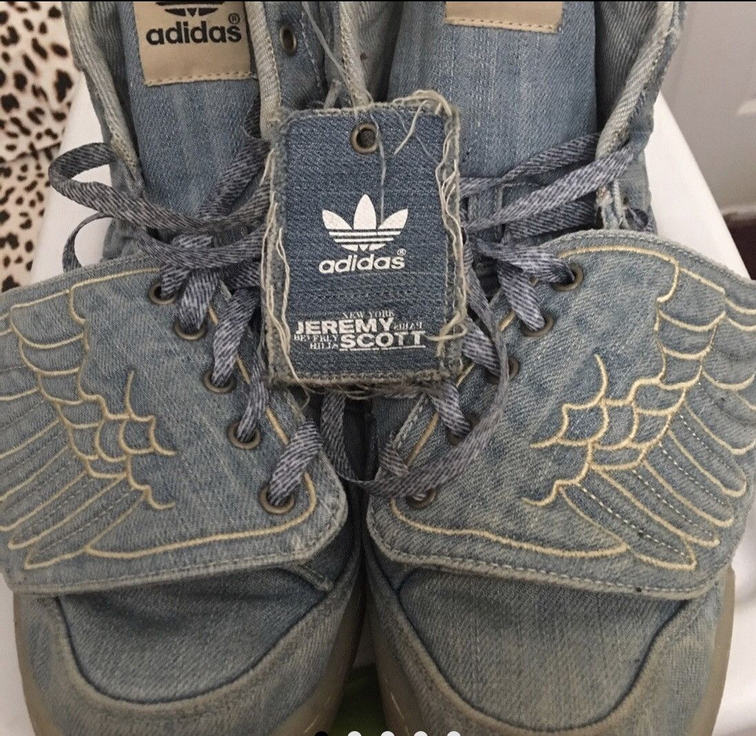 Adidas × Jeremy Scott Adidas Jeremy Scott Denim Wings DS | Grailed