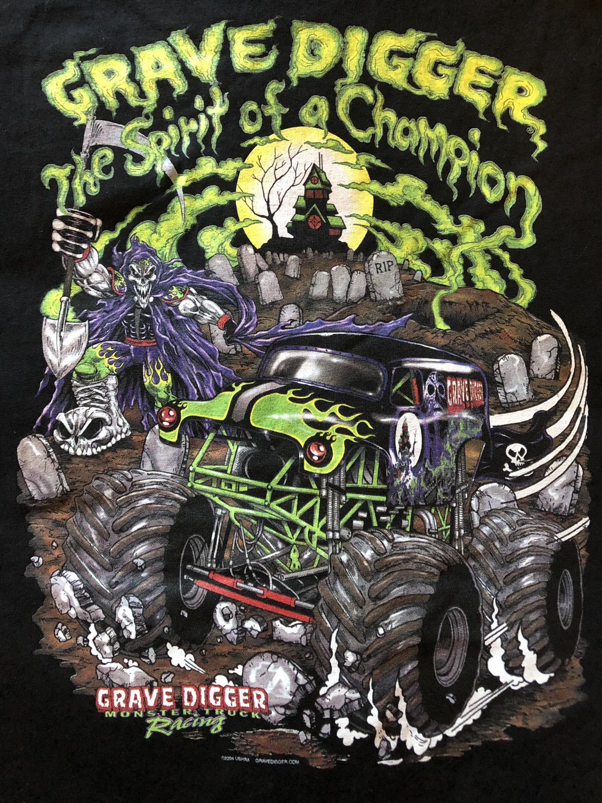 Band Tees × Vintage Vintage 00’s Grave Digger Monster Truck Tee | Grailed