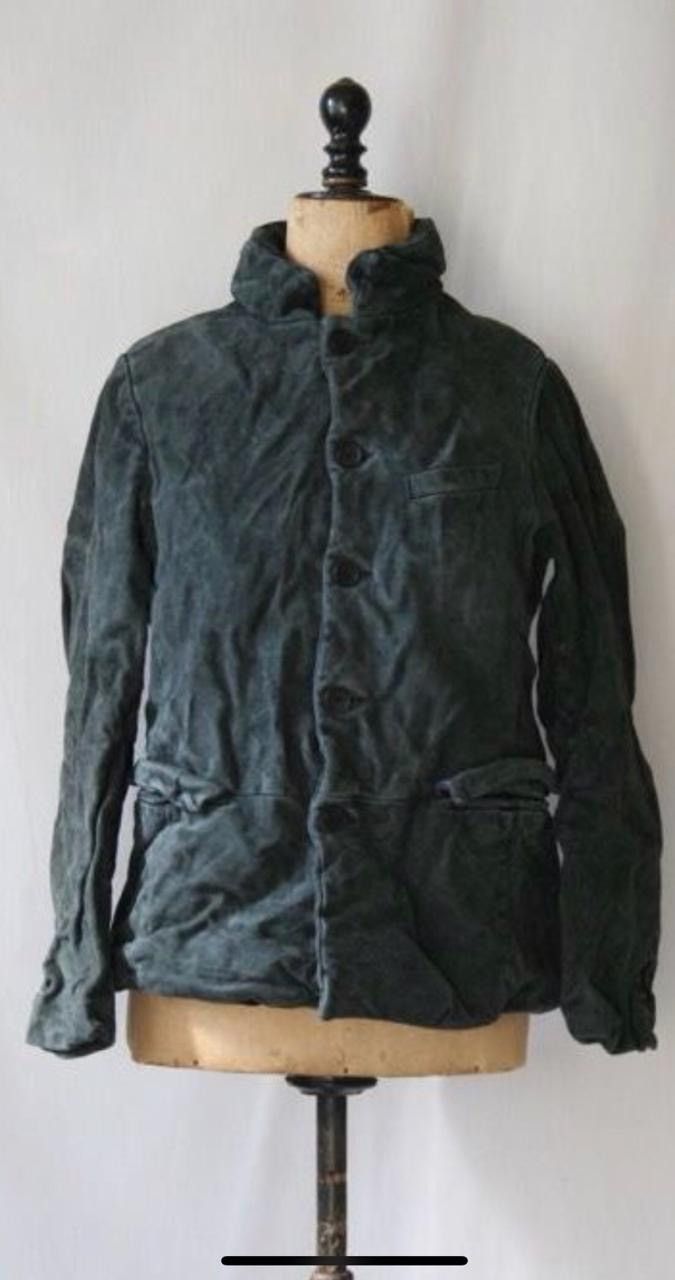 Bergfabel Petrol leather jacket | Grailed