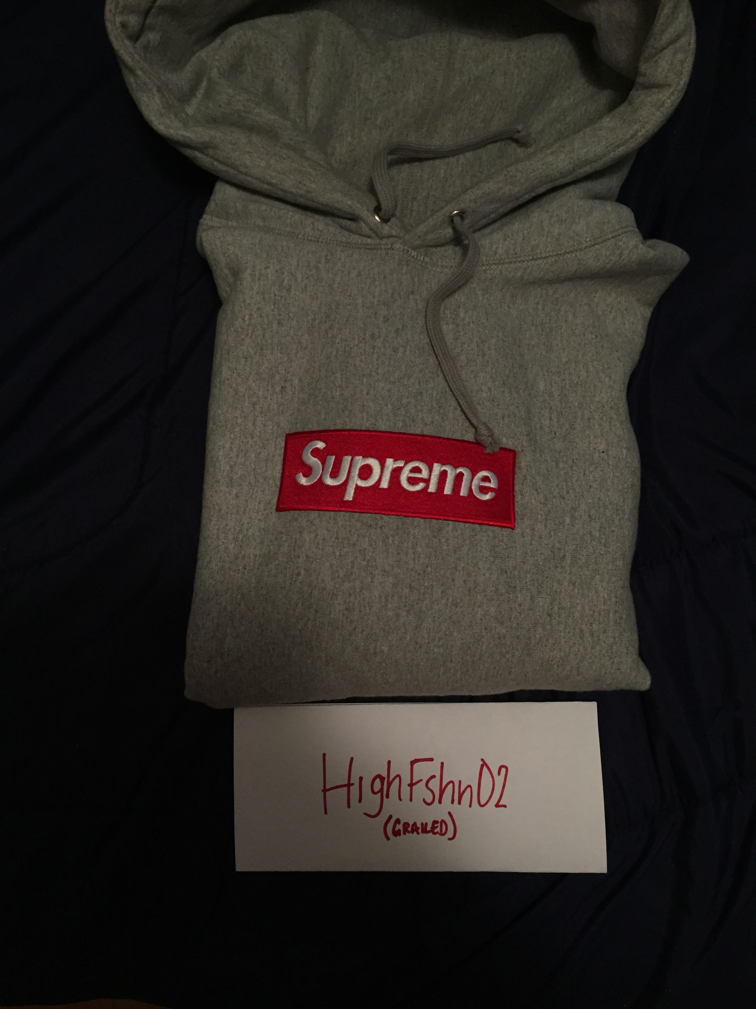 Supreme Grey Box Logo | Grailed