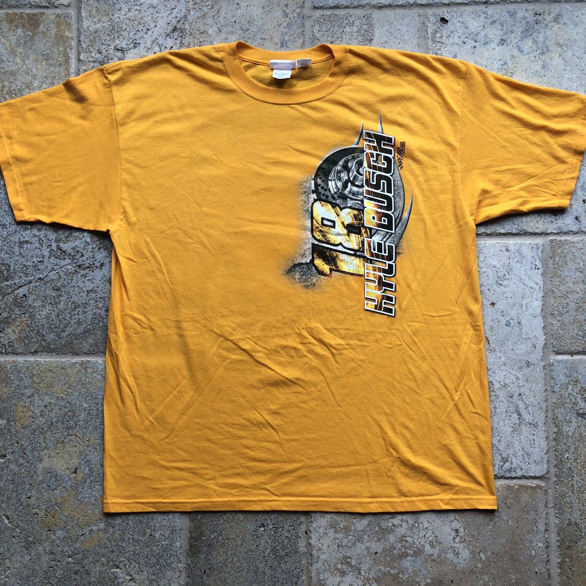 NASCAR × Vintage Vintage Kyle Busche M&M NASCAR Racing T-Shirt | Grailed