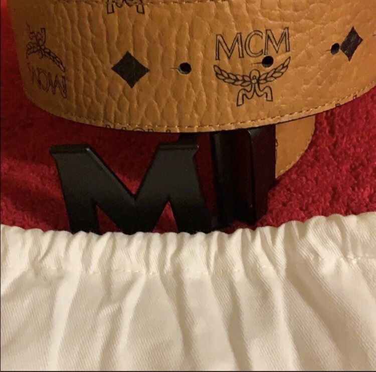 MCM Gold Reversible Mcm Belt | Grailed