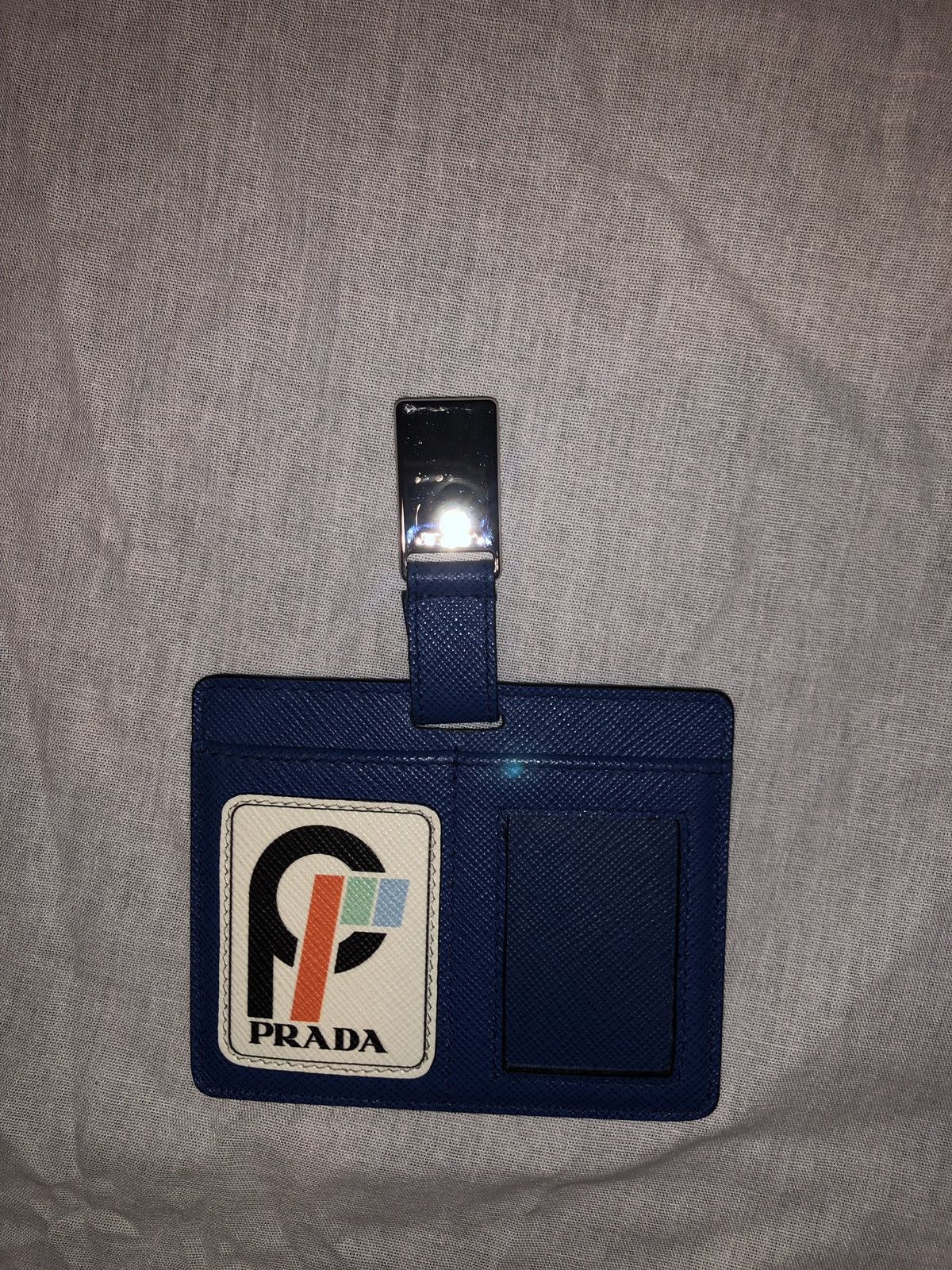 Prada Prada Saffiano leather name tag | Grailed