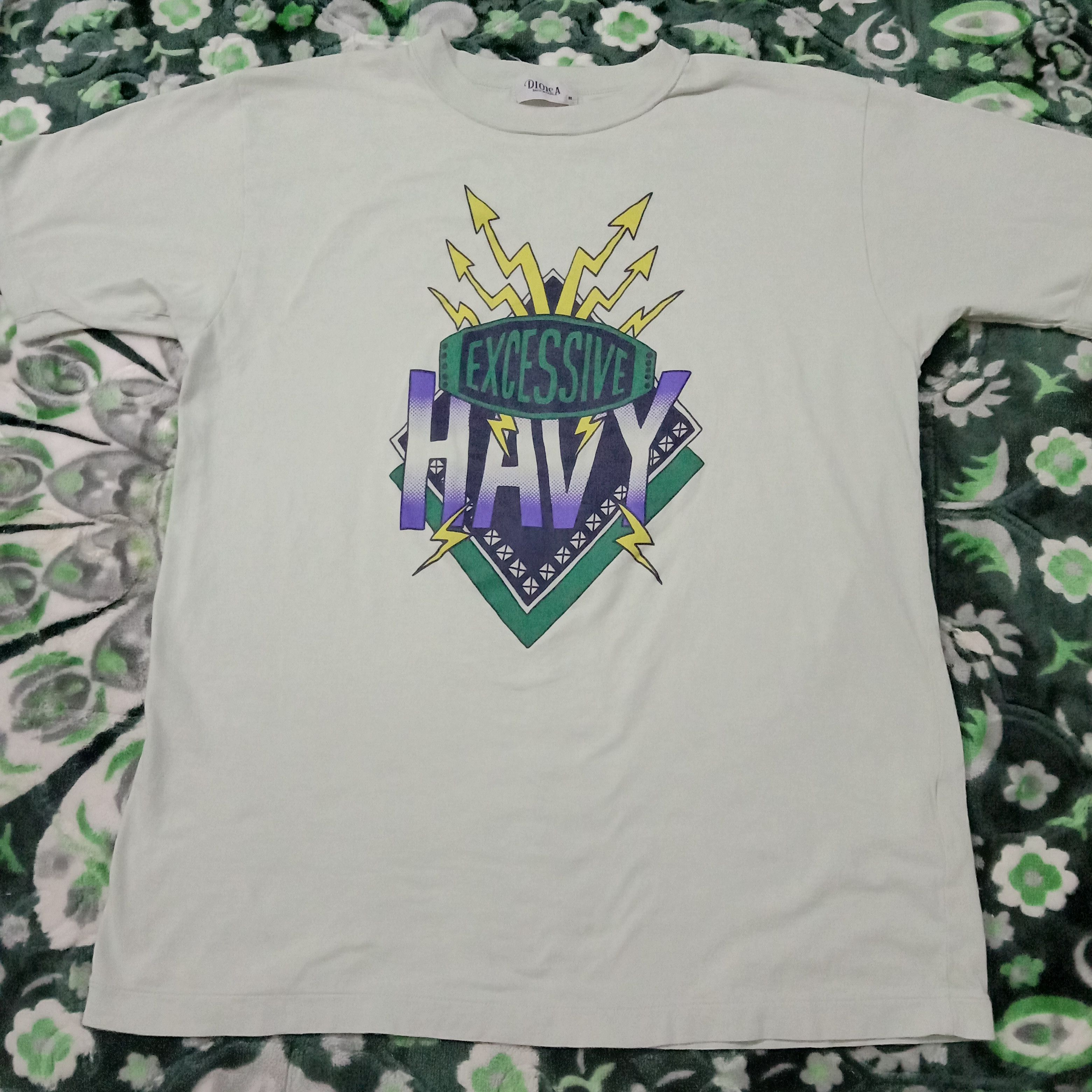 Vintage Dioica Excessive Havy Print T Shirt. Made In Japan. | Grailed