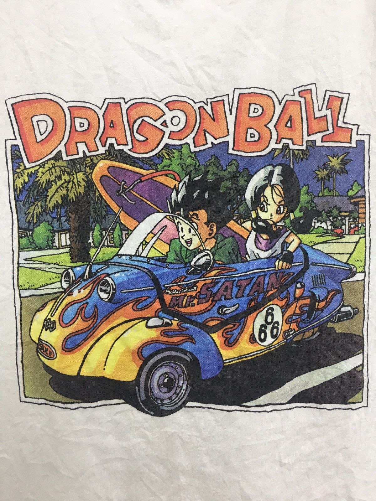 Vintage Dragon Ball rare photo son goku and chichi on mr satan car ...