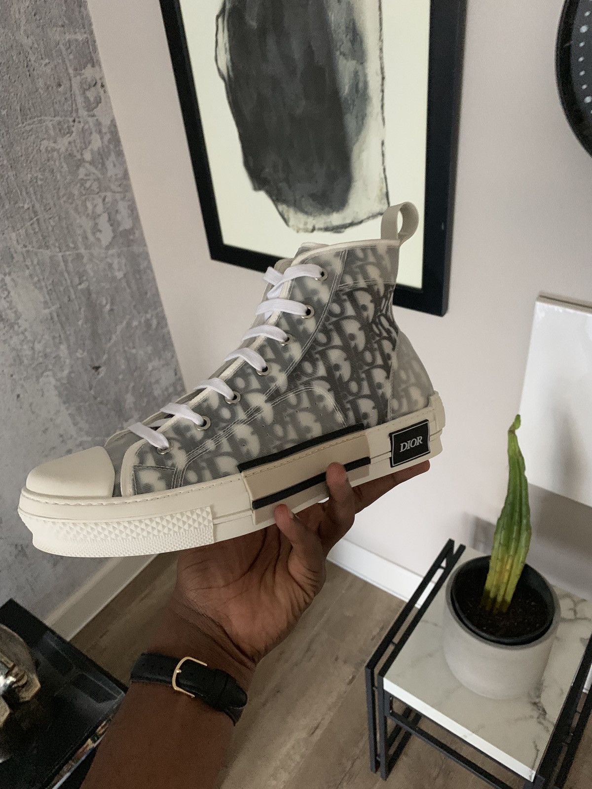 Dior Dior B23 High Top Logo Oblique/ Dior Converse | Grailed