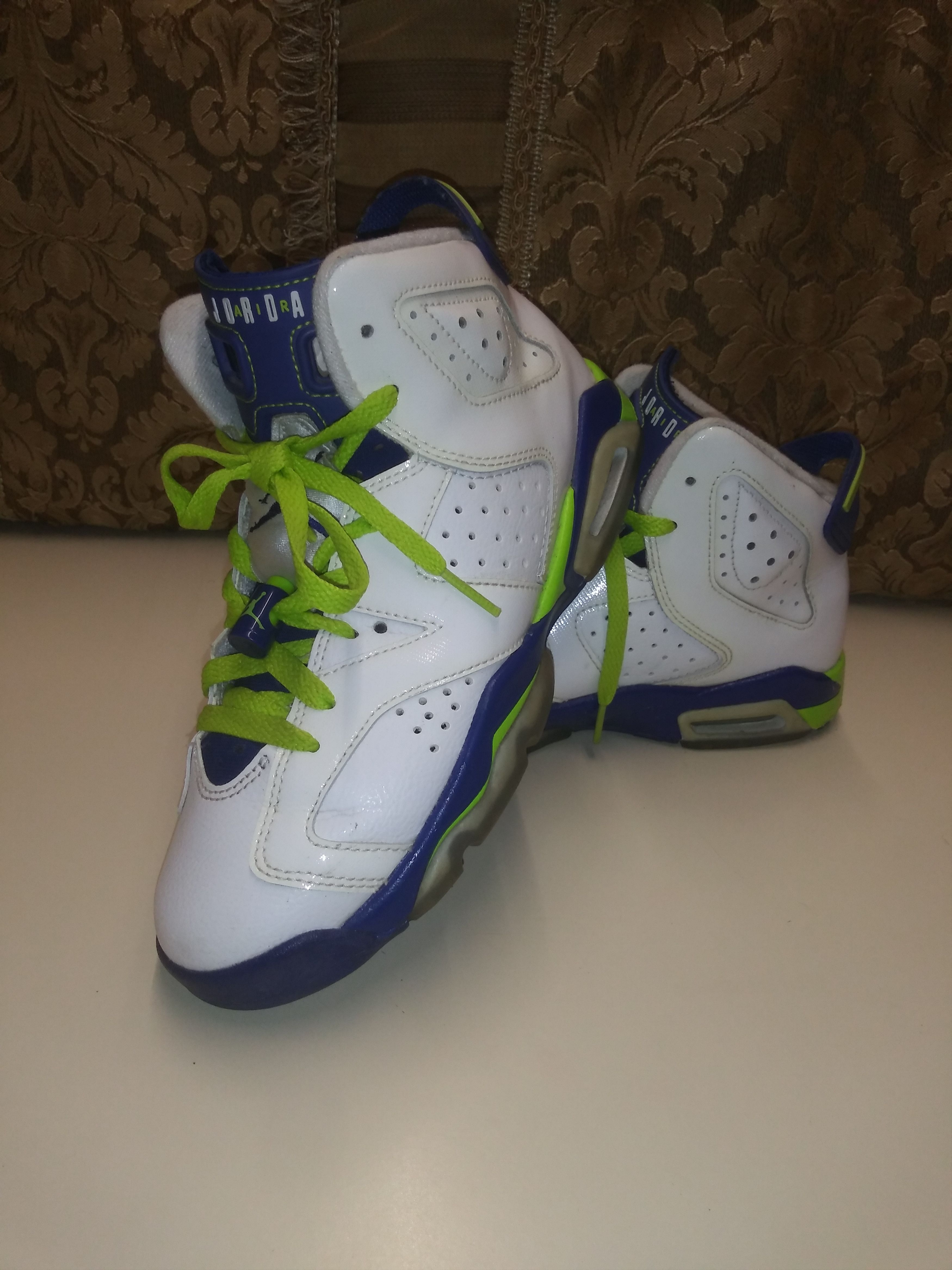 Jordan Brand Last DROP! Air Jordan retro VI Seahawk white green & blue ...
