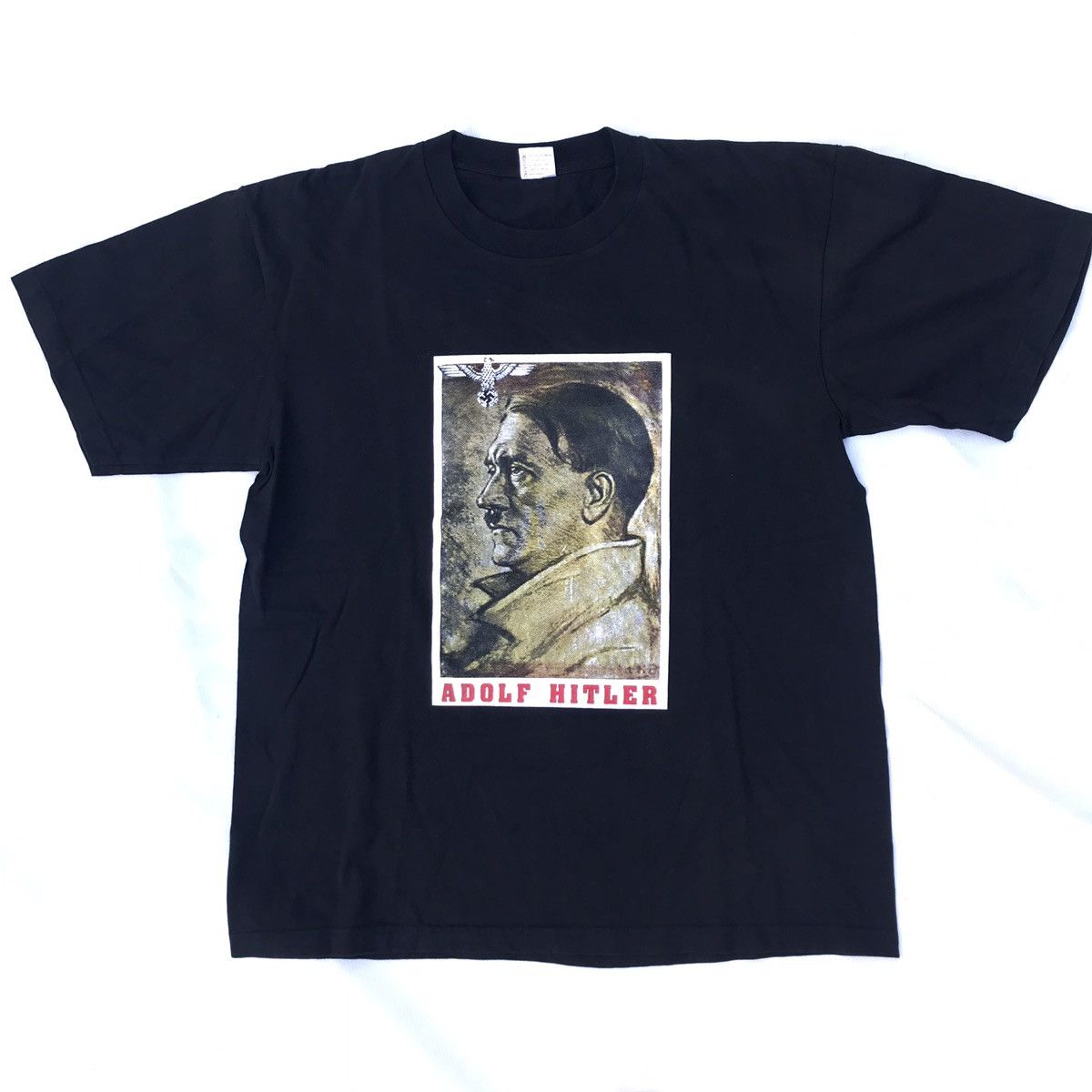 Band Tees × Vintage VINTAGE 90s ADOLF HITLER T-SHIRT NAZI PUNK ROCK WAR ...