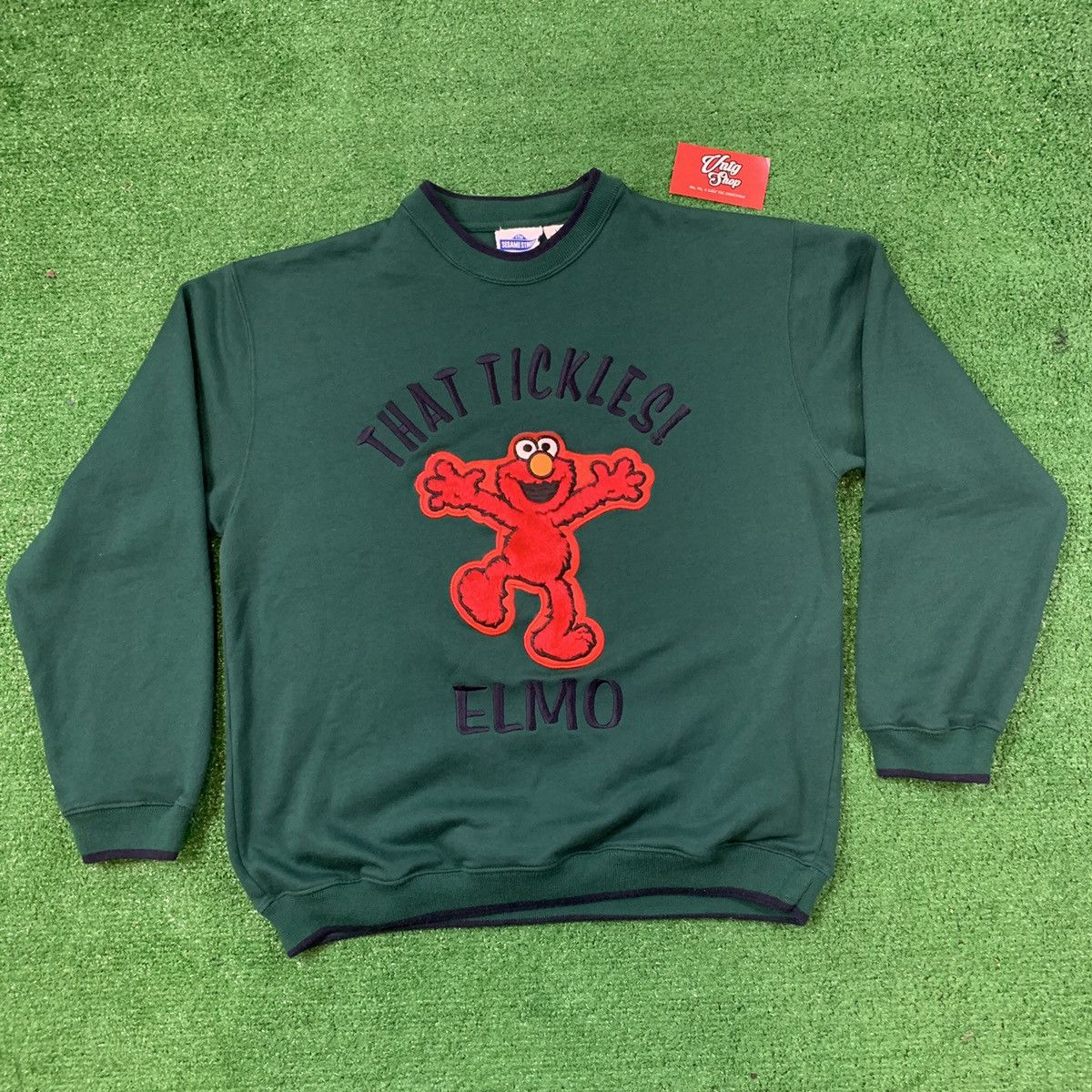 Vintage Vintage 90s Y2K Sesame Street ELMO That Tickles Sweatshirt ...