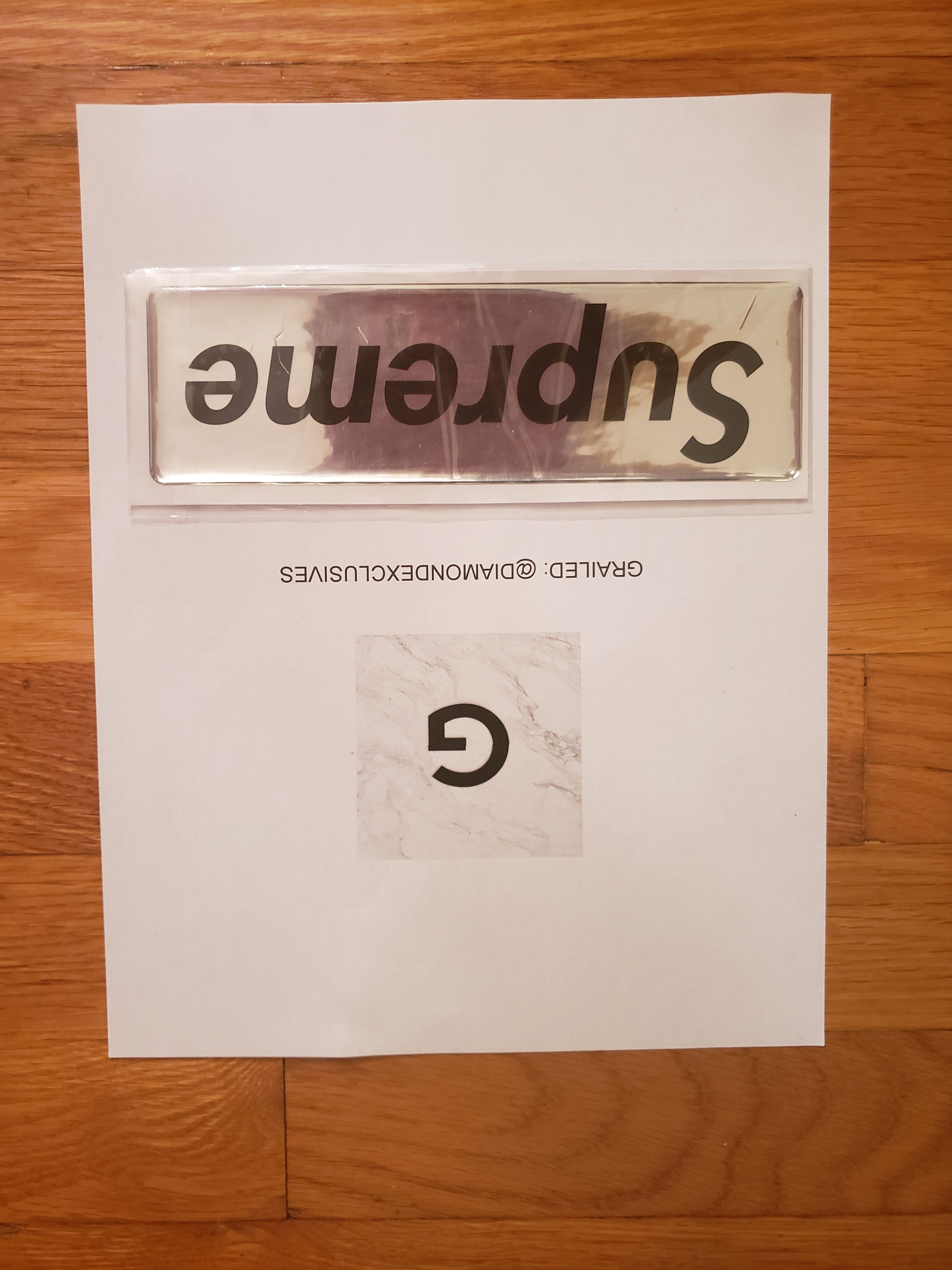 Supreme Supreme Clear Plastic Box Logo Sticker FW17 | Grailed