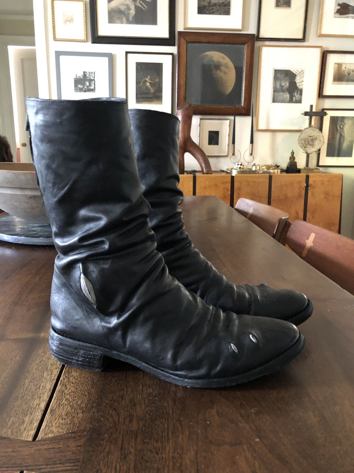 Carol Christian Poell CCP Prosthetic Black Tornado Boots | Grailed