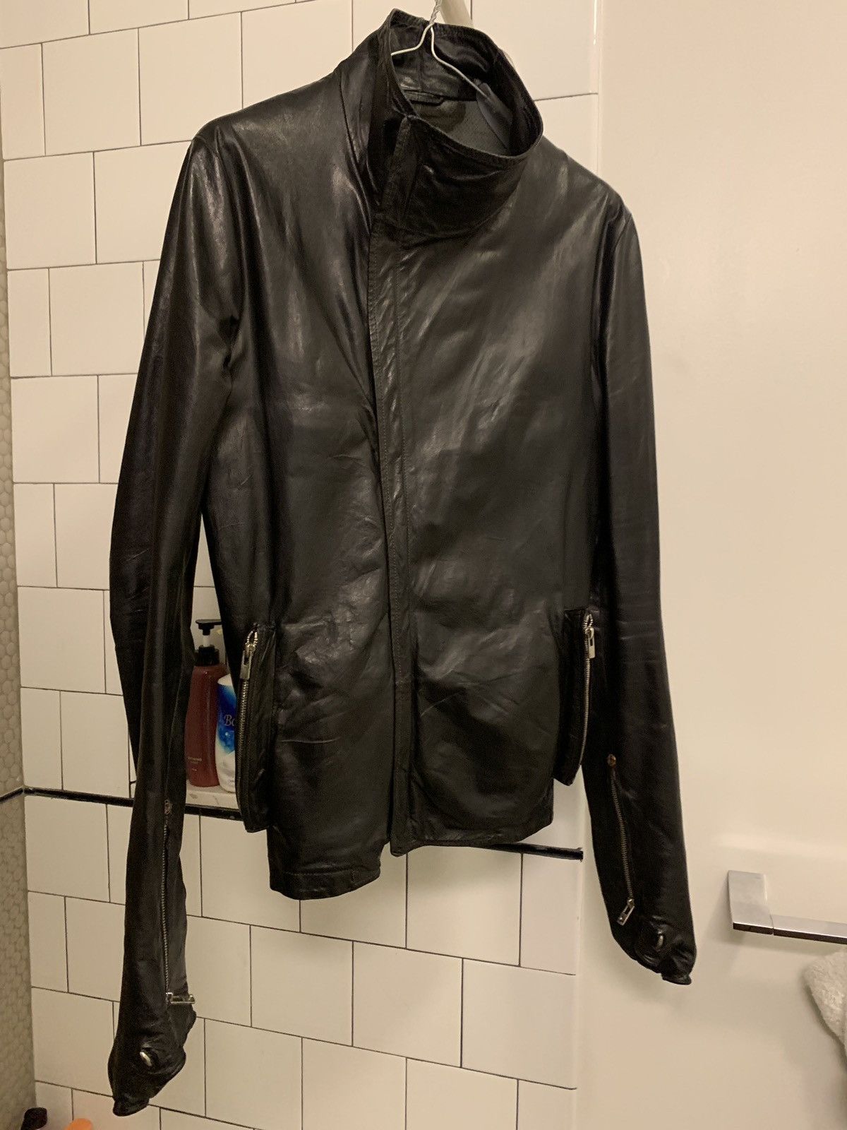 Carol Christian Poell CCP Leather Jacket with Titanium Inserts (NO MORE ...