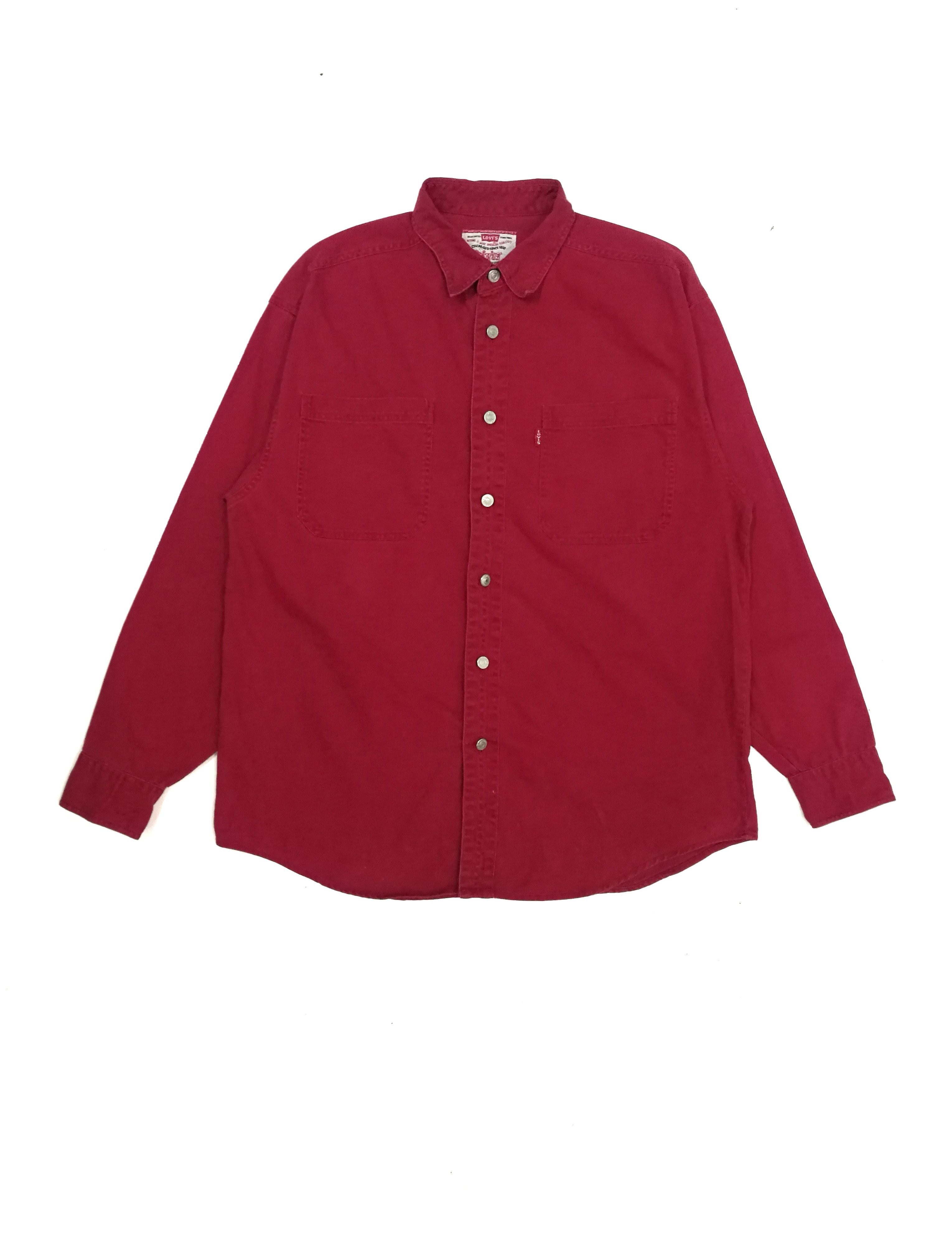 Levi's Unusual Red Levis jacket | Grailed