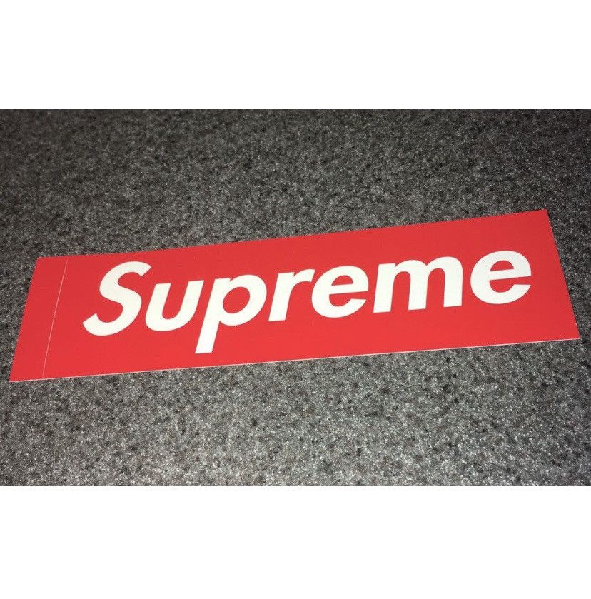 Supreme Supreme Red Box Logo Sticker [Free Shipping] | Grailed