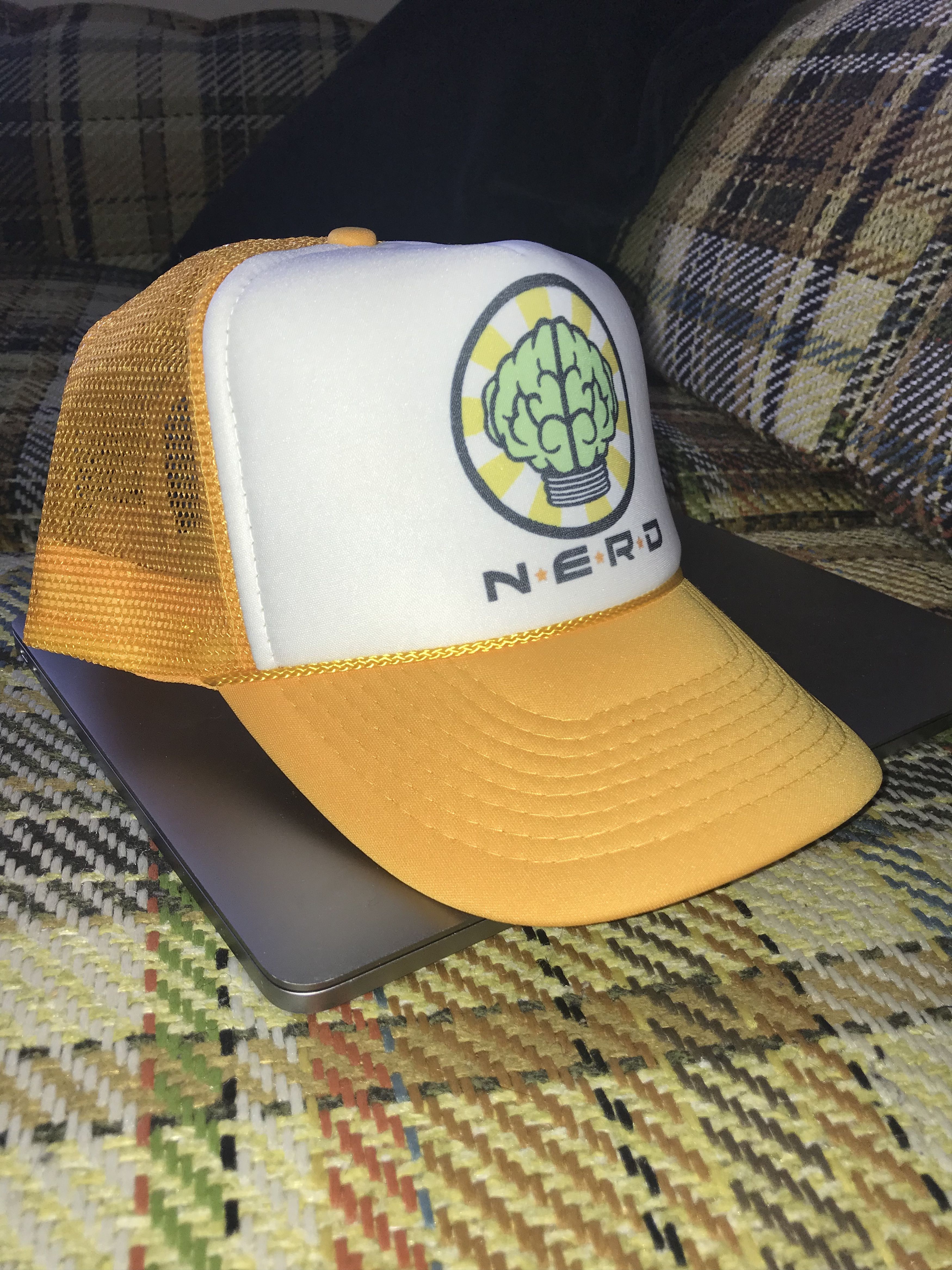 Pharrell × Vintage Vintage NERD trucker hat | Grailed