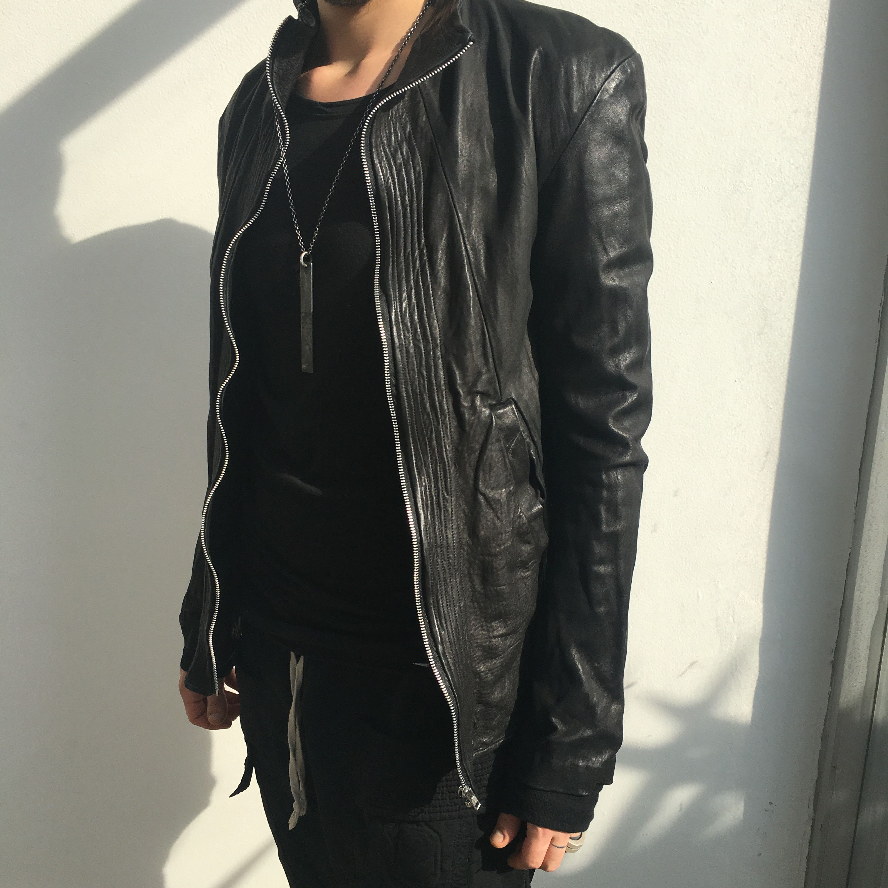 Obscur Black leather jacket | Grailed