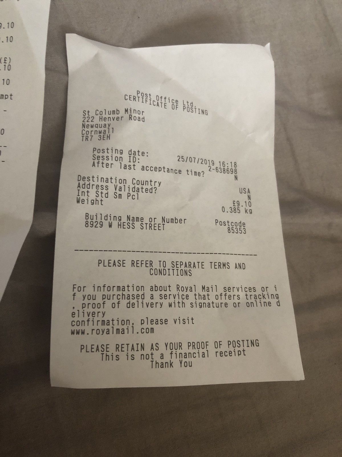 Guess Receipt | Grailed