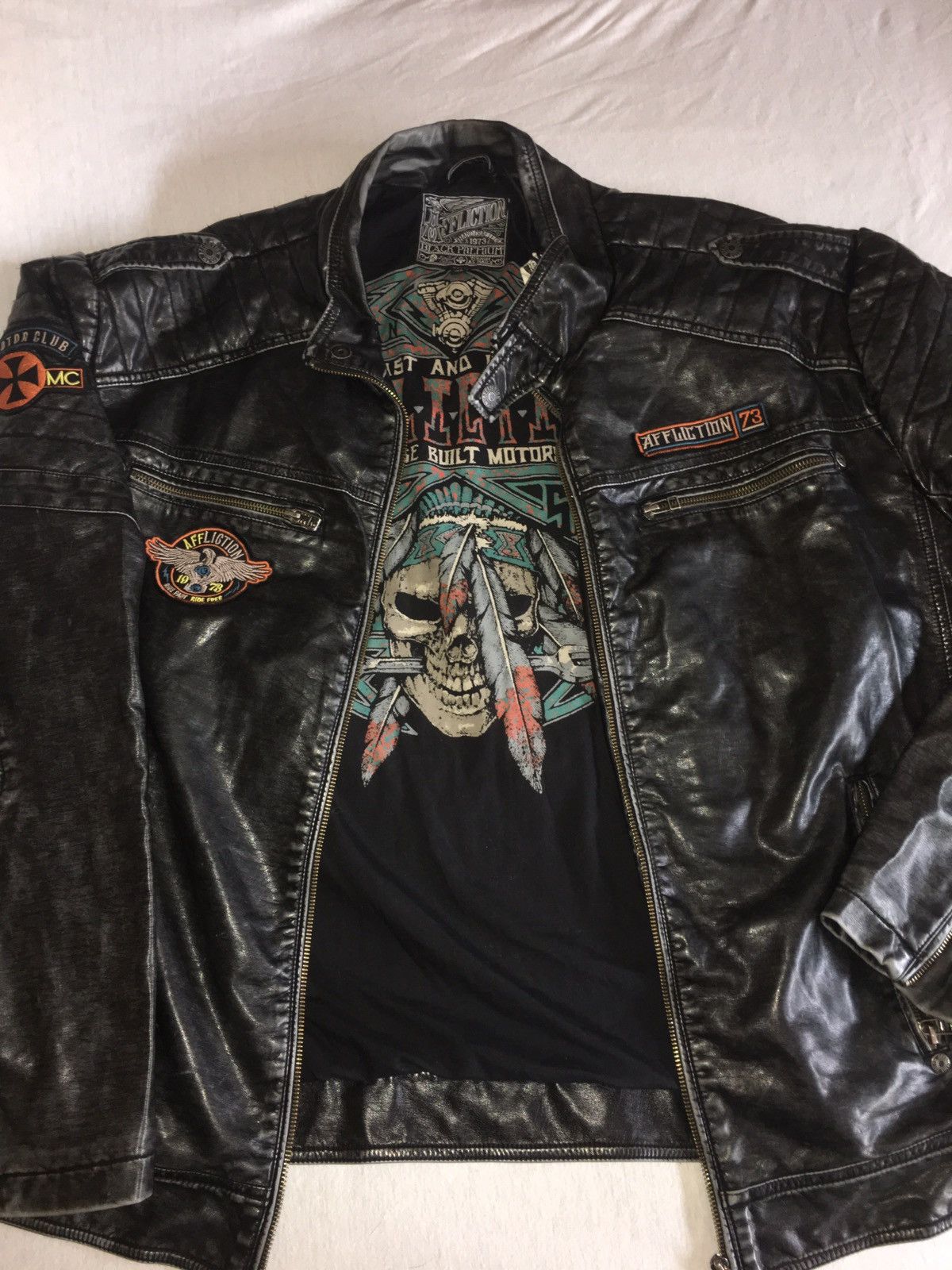 Affliction Affliction leather jacket | Grailed