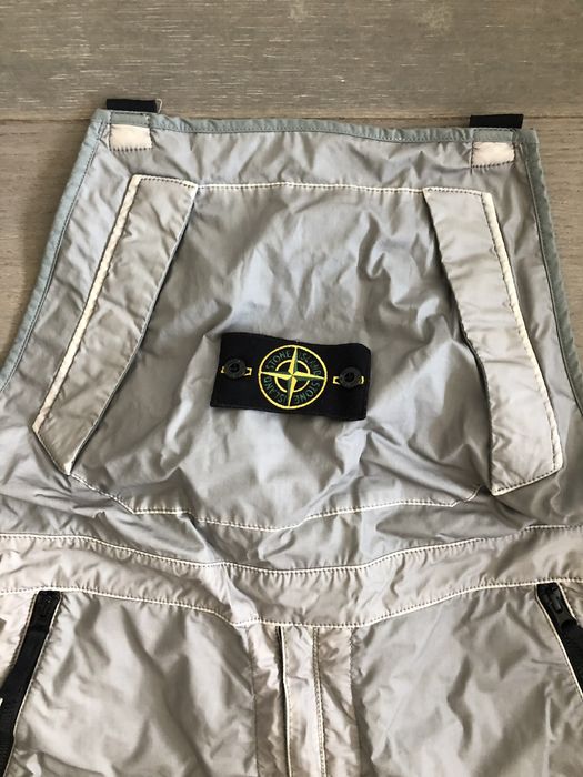 Stone Island Silver Overalls | Grailed
