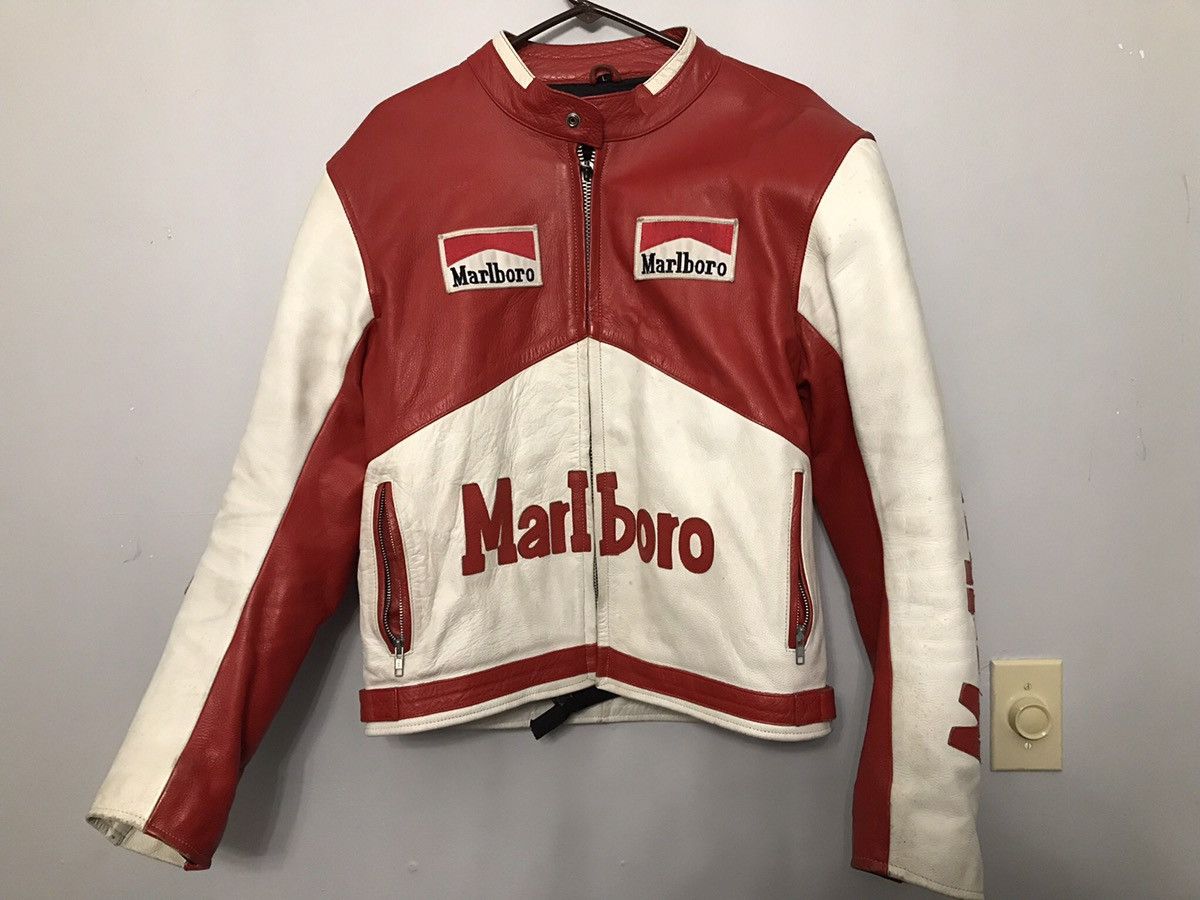 Marlboro Marlboro Motorcycle Racing Leather Jacket | Grailed
