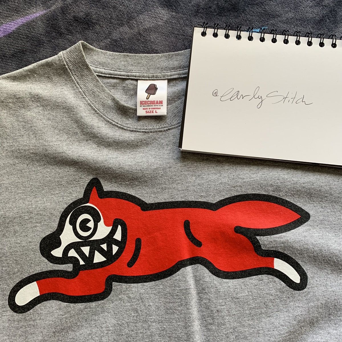 Billionaire Boys Club × Icecream OG early BBC Running Dog Ice Cream T ...